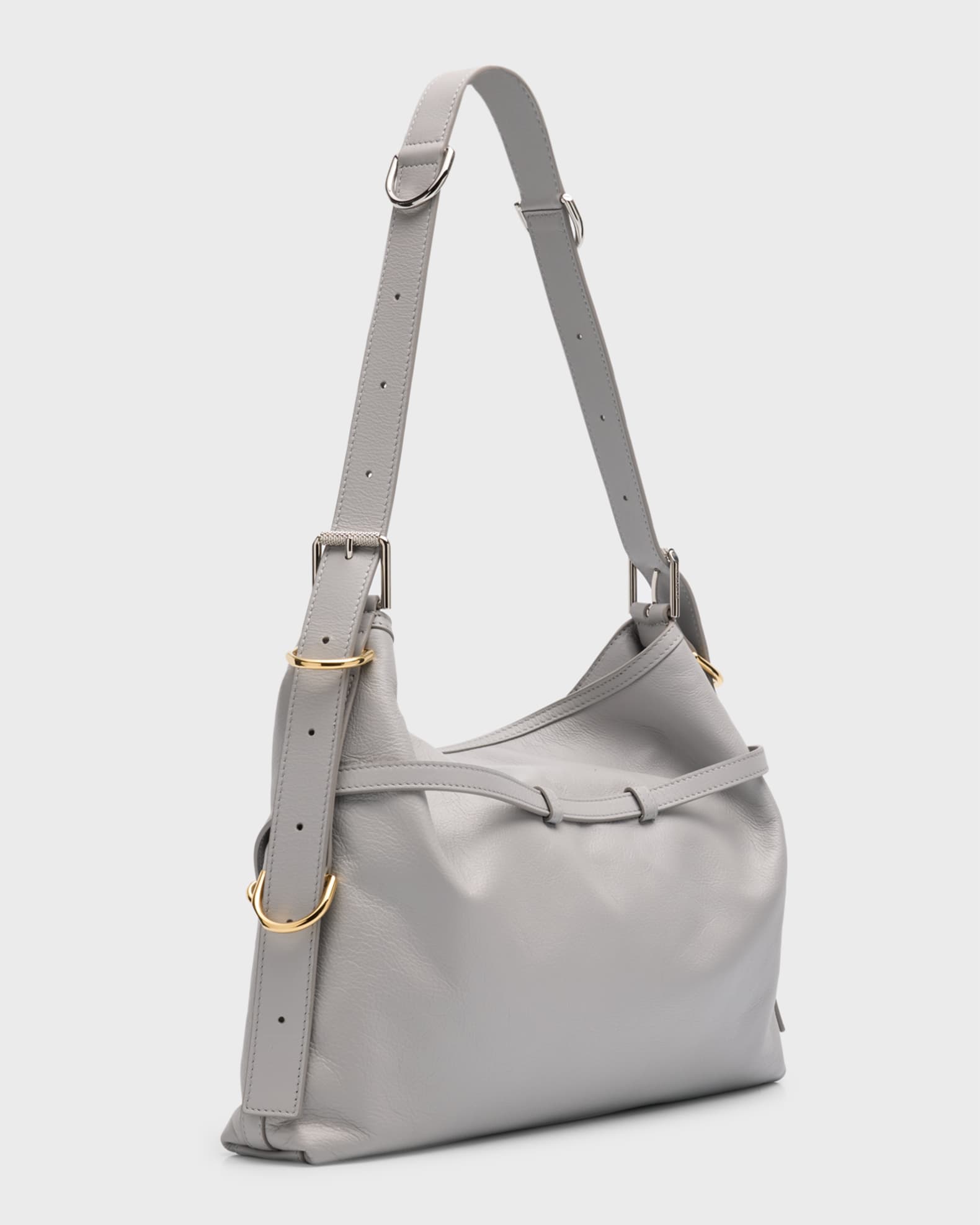 Givenchy Voyou Medium Shoulder Bag in Tumbled Leather | Neiman Marcus
