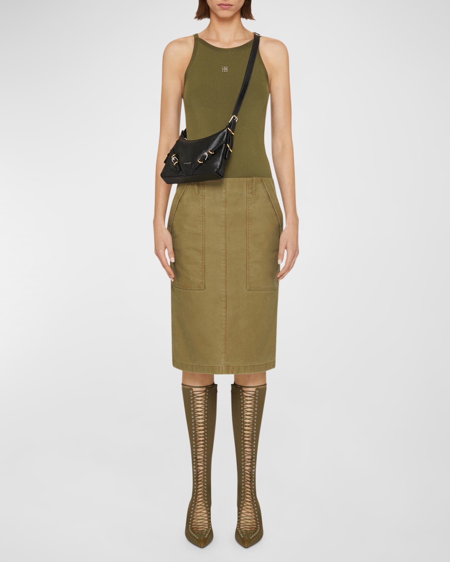 Givenchy Voyou Mini Shoulder Bag in Tumbled Leather | Neiman Marcus