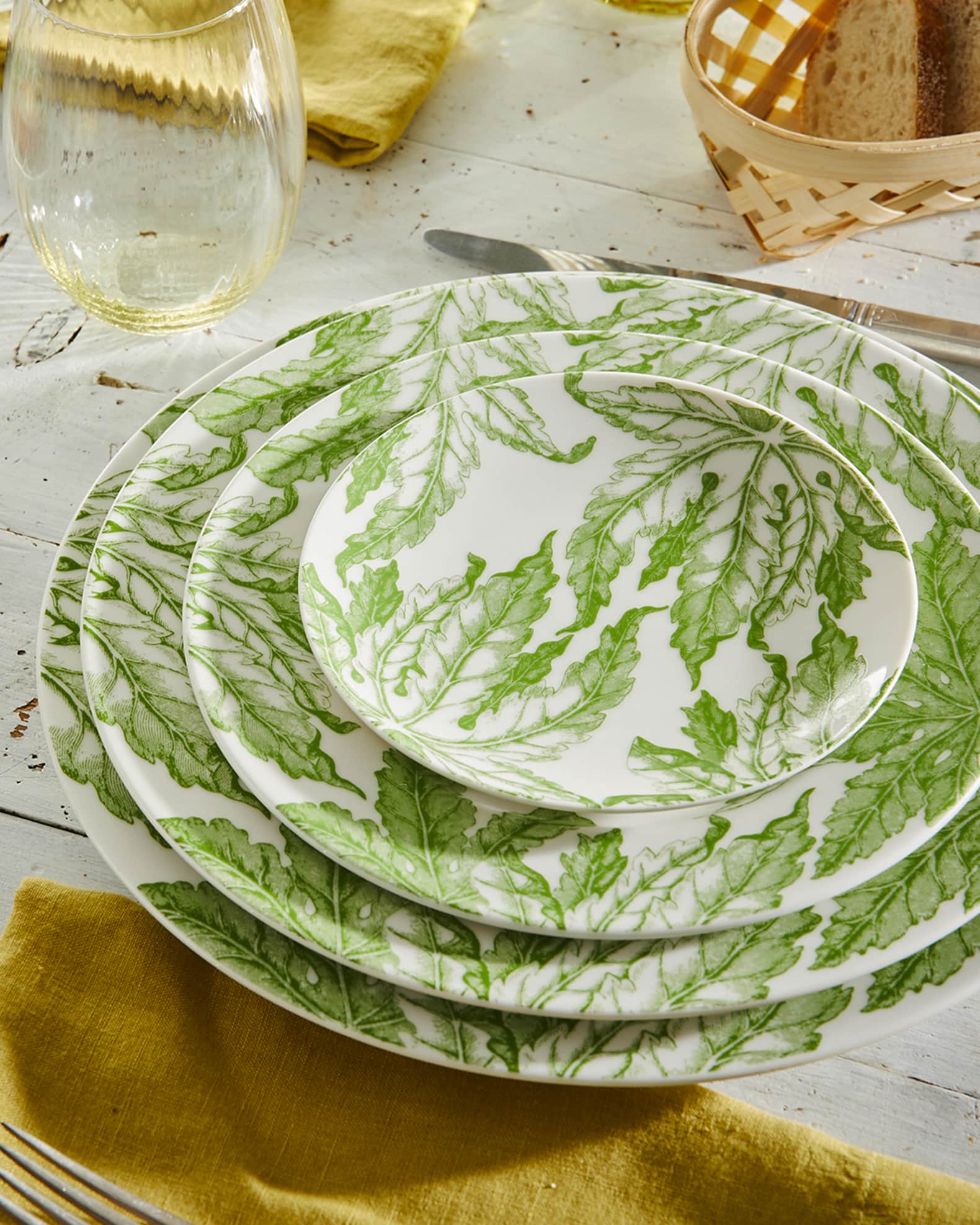 Caskata Freya Rimmed Salad Plates - Set of 4 | Neiman Marcus