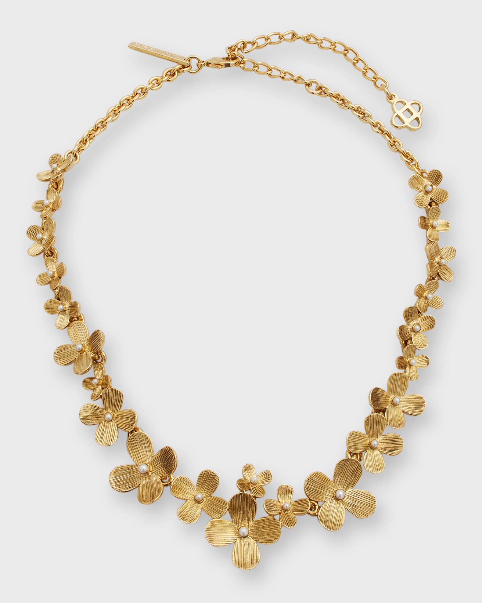 Oscar de la Renta Hydrangea Adjustable Necklace | Neiman Marcus