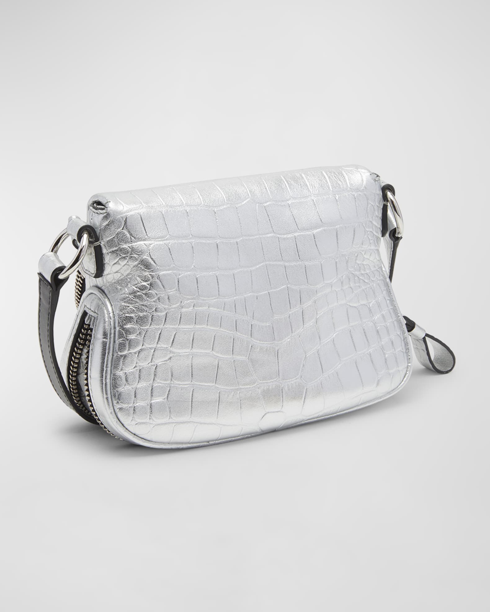 TOM FORD Jennifer Mini Crossbody in Metallic Stamped Croc Leather ...