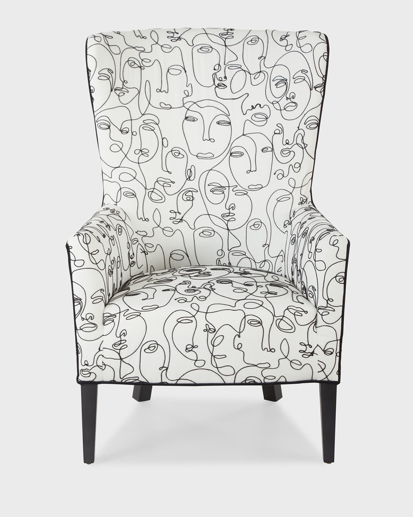 Massoud Koah Wing Chair | Neiman Marcus