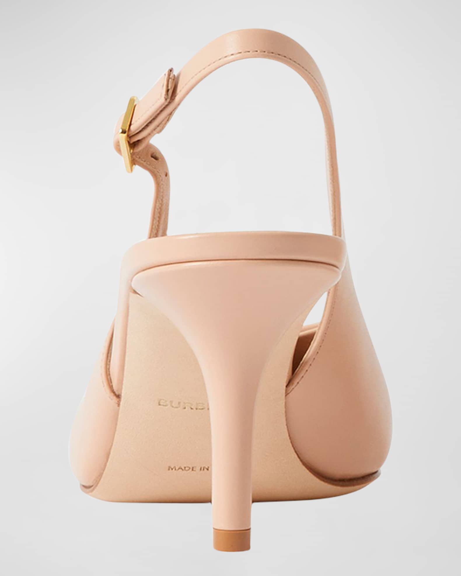 Burberry Sienna Calfskin Slingback Pumps | Neiman Marcus