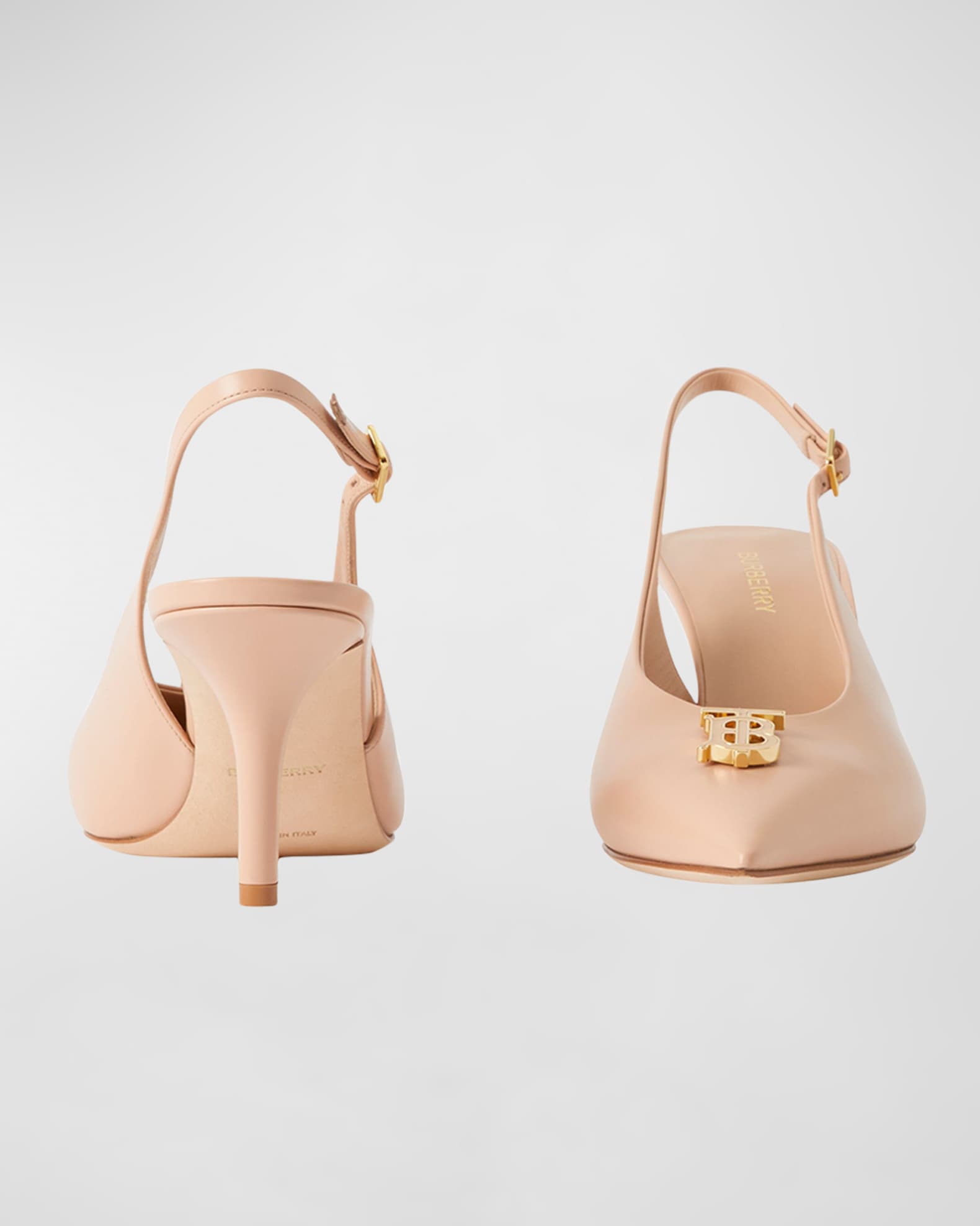Burberry Sienna Calfskin Slingback Pumps | Neiman Marcus