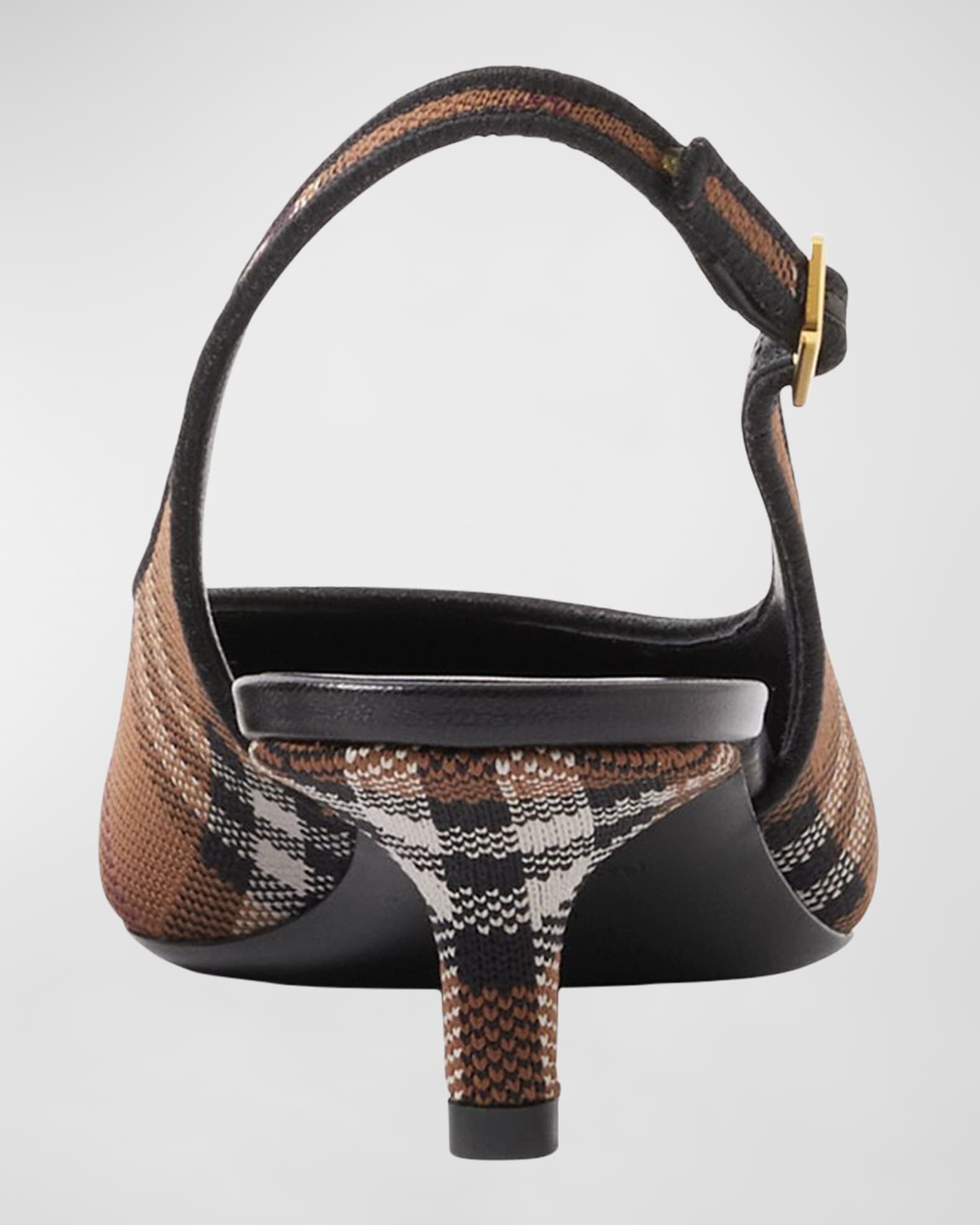 Burberry Summer Check Slingback Pumps | Neiman Marcus