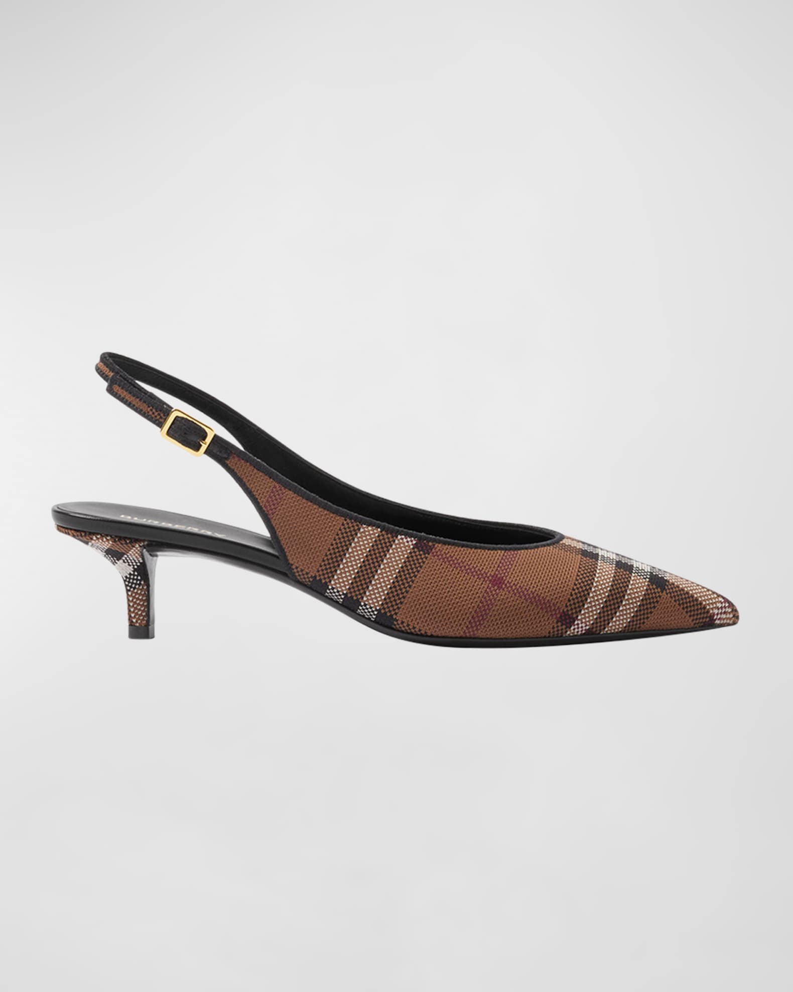 Burberry Summer Check Slingback Pumps | Neiman Marcus