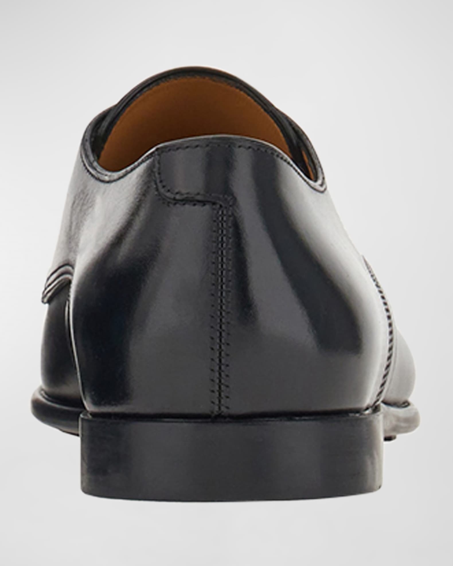 Ferragamo Men's Fosco Leather Derby Shoes | Neiman Marcus