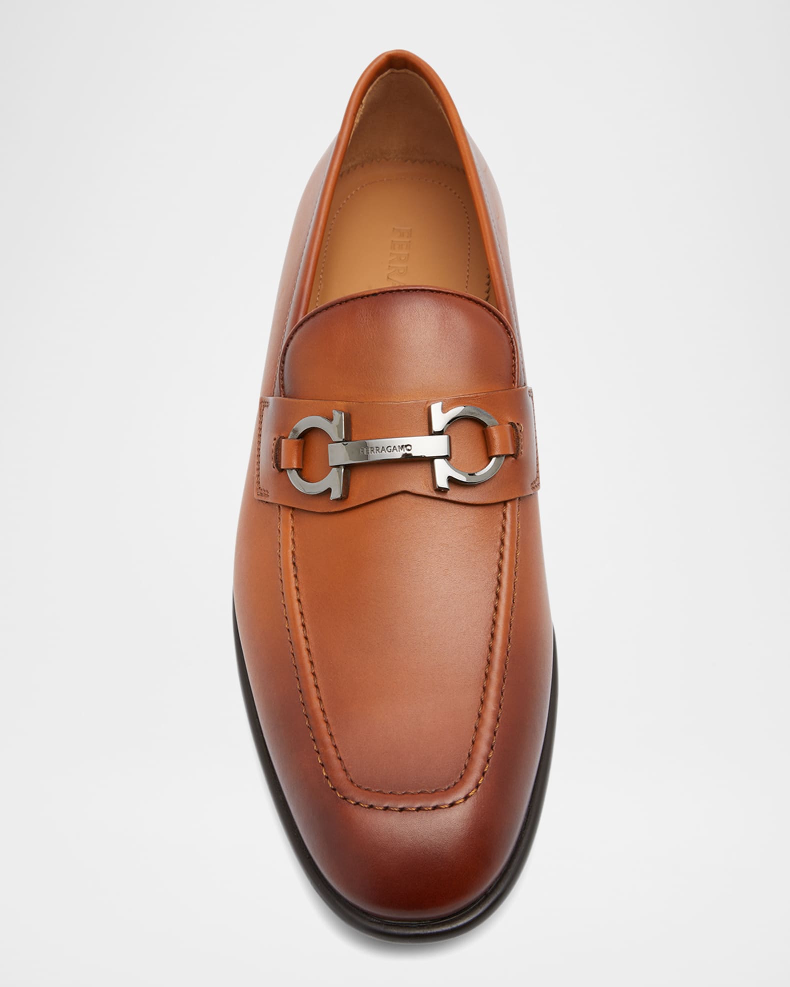 Ferragamo Men's Foster Gancini Bit Loafers | Neiman Marcus
