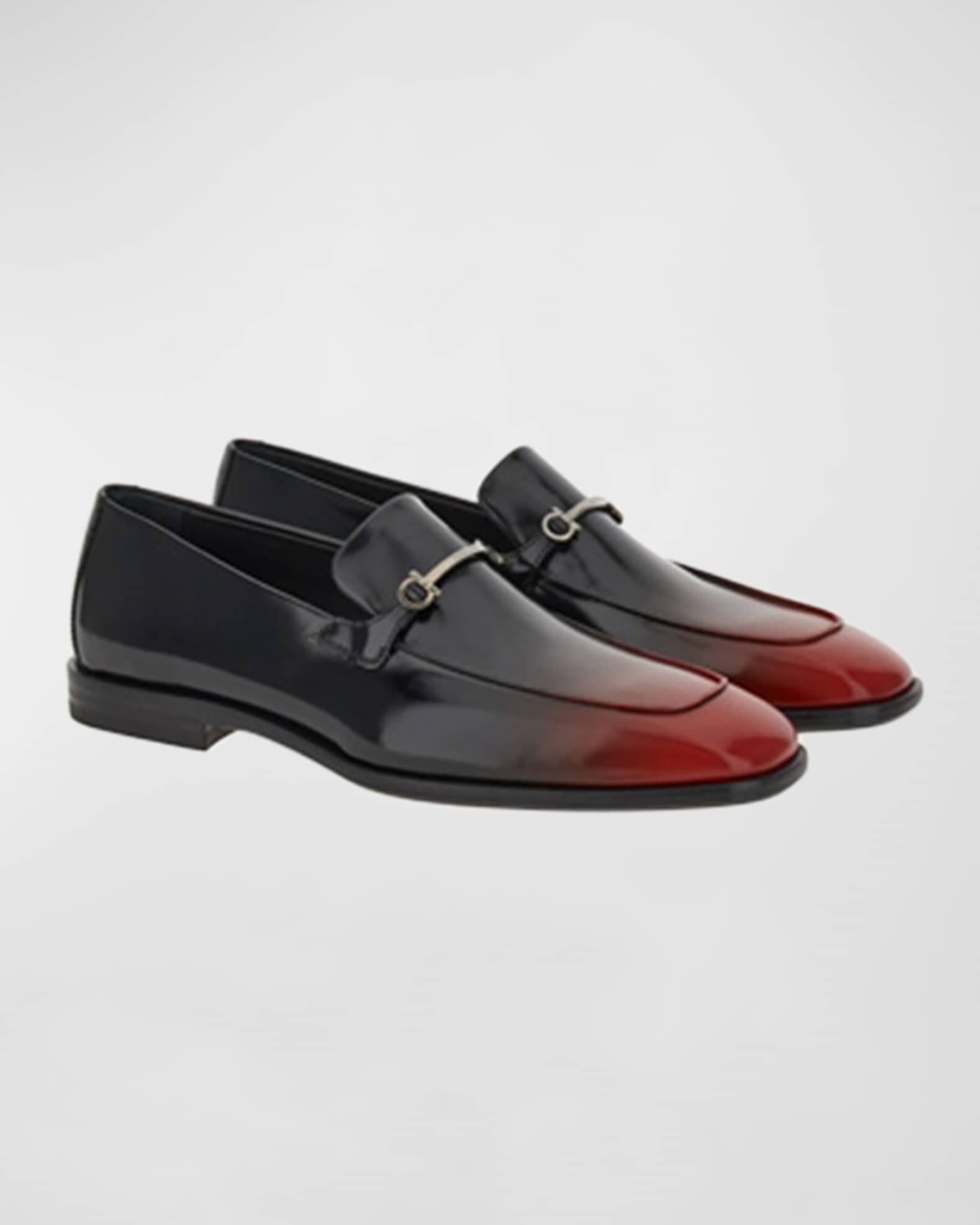Ferragamo Men's Fedro Gradient Leather Loafers | Neiman Marcus