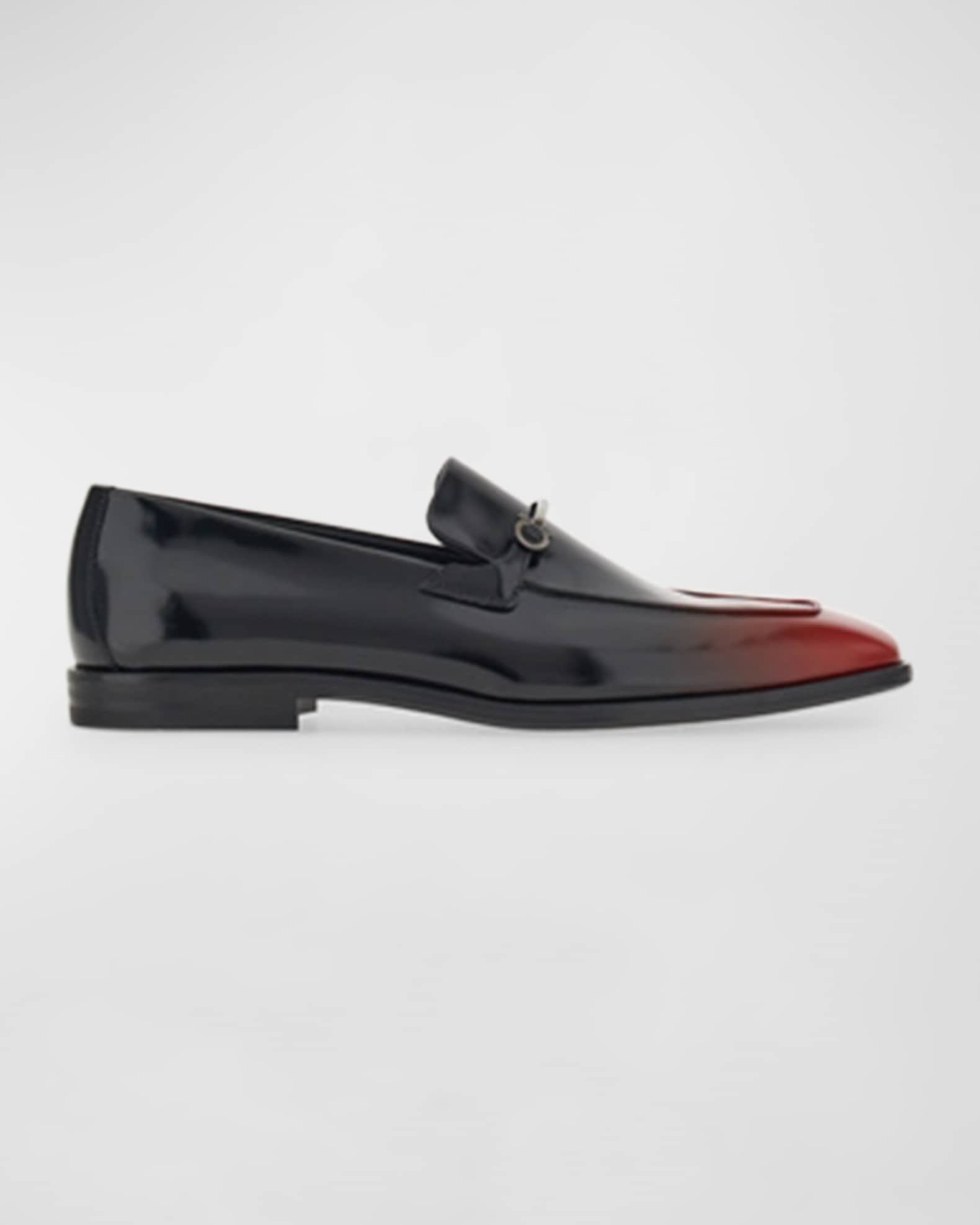 Ferragamo Men's Fedro Gradient Leather Loafers | Neiman Marcus