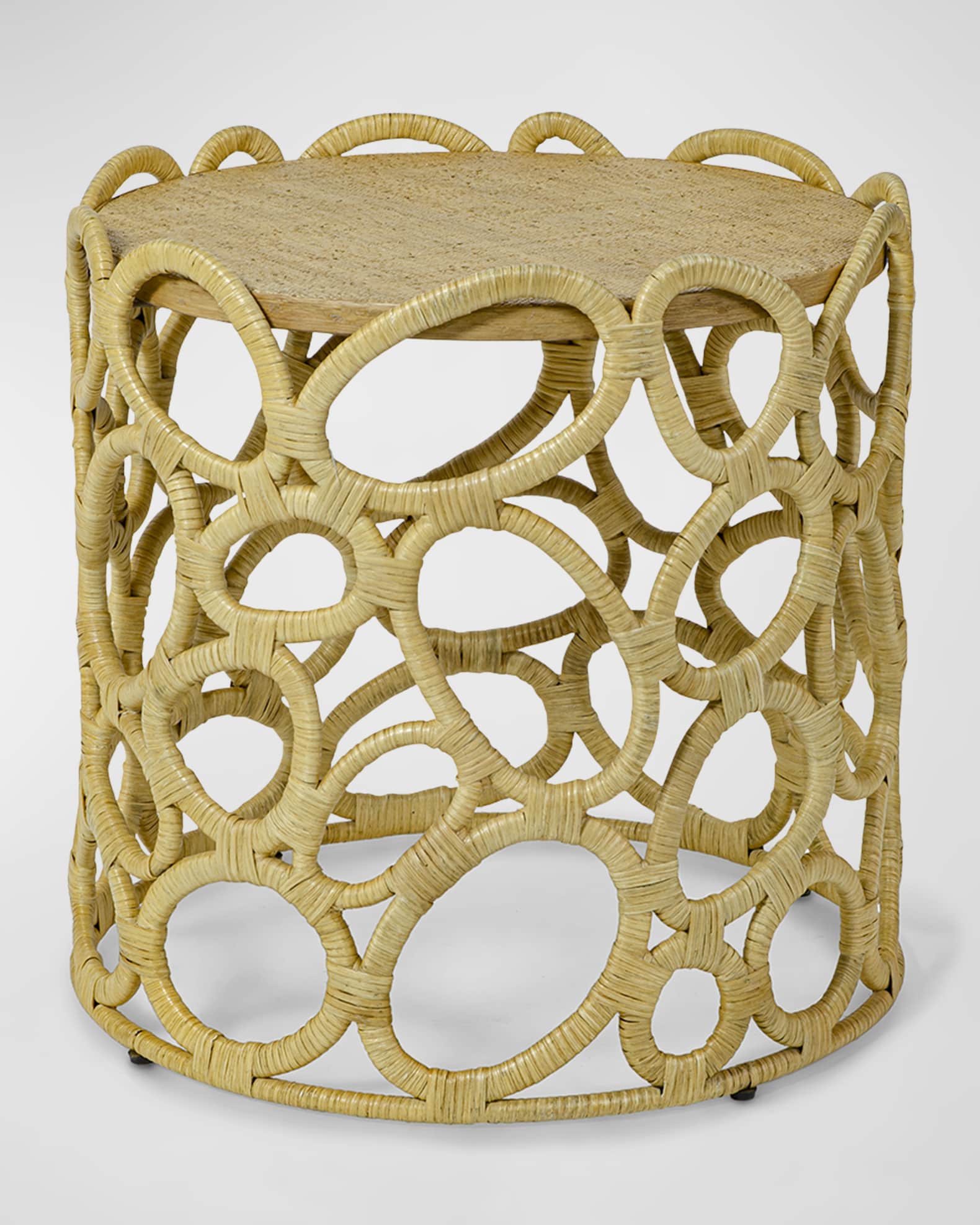 Palecek Ella Natural Side Table | Neiman Marcus