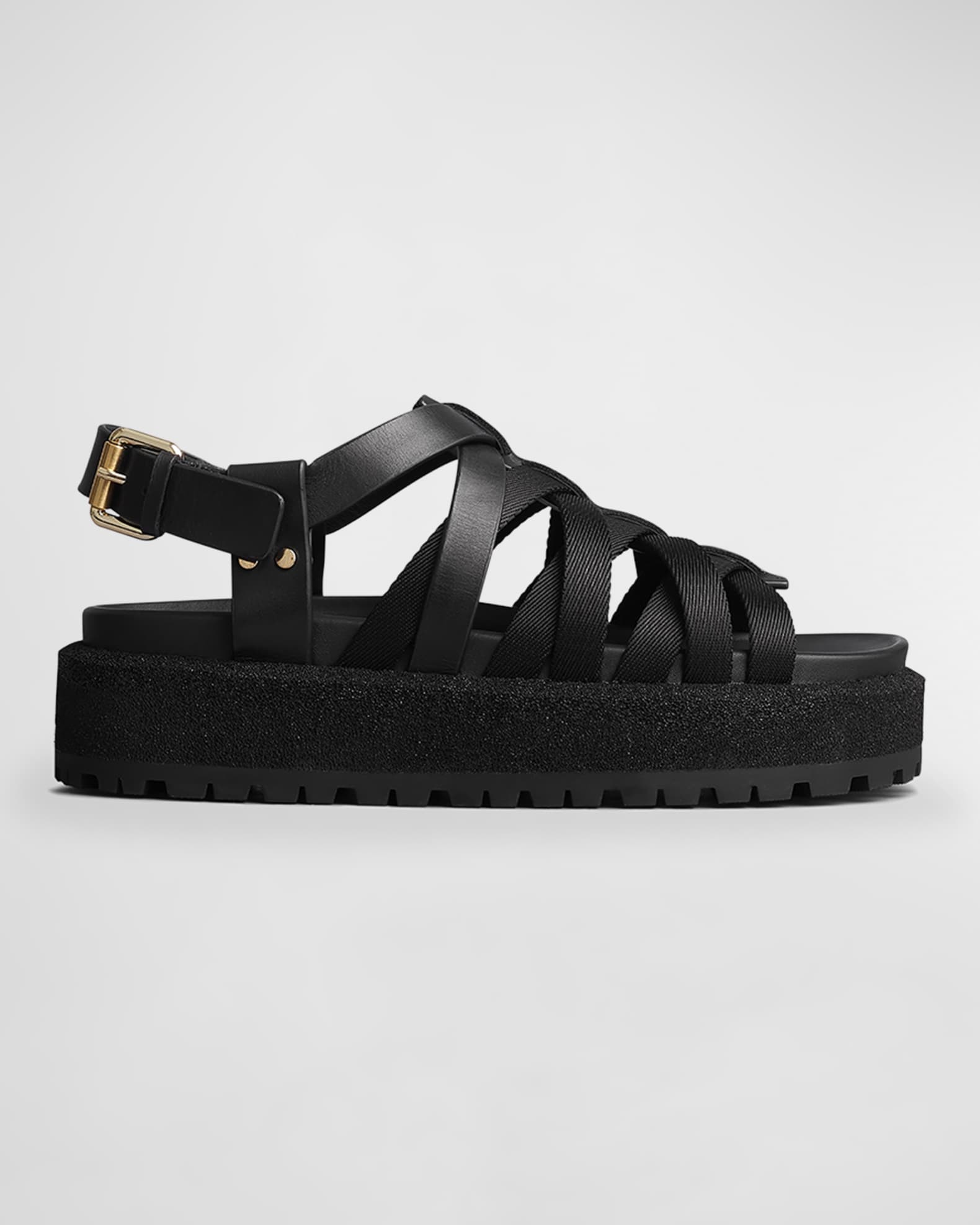 Rag & Bone Park Woven Slingback Fisherman Sandals | Neiman Marcus
