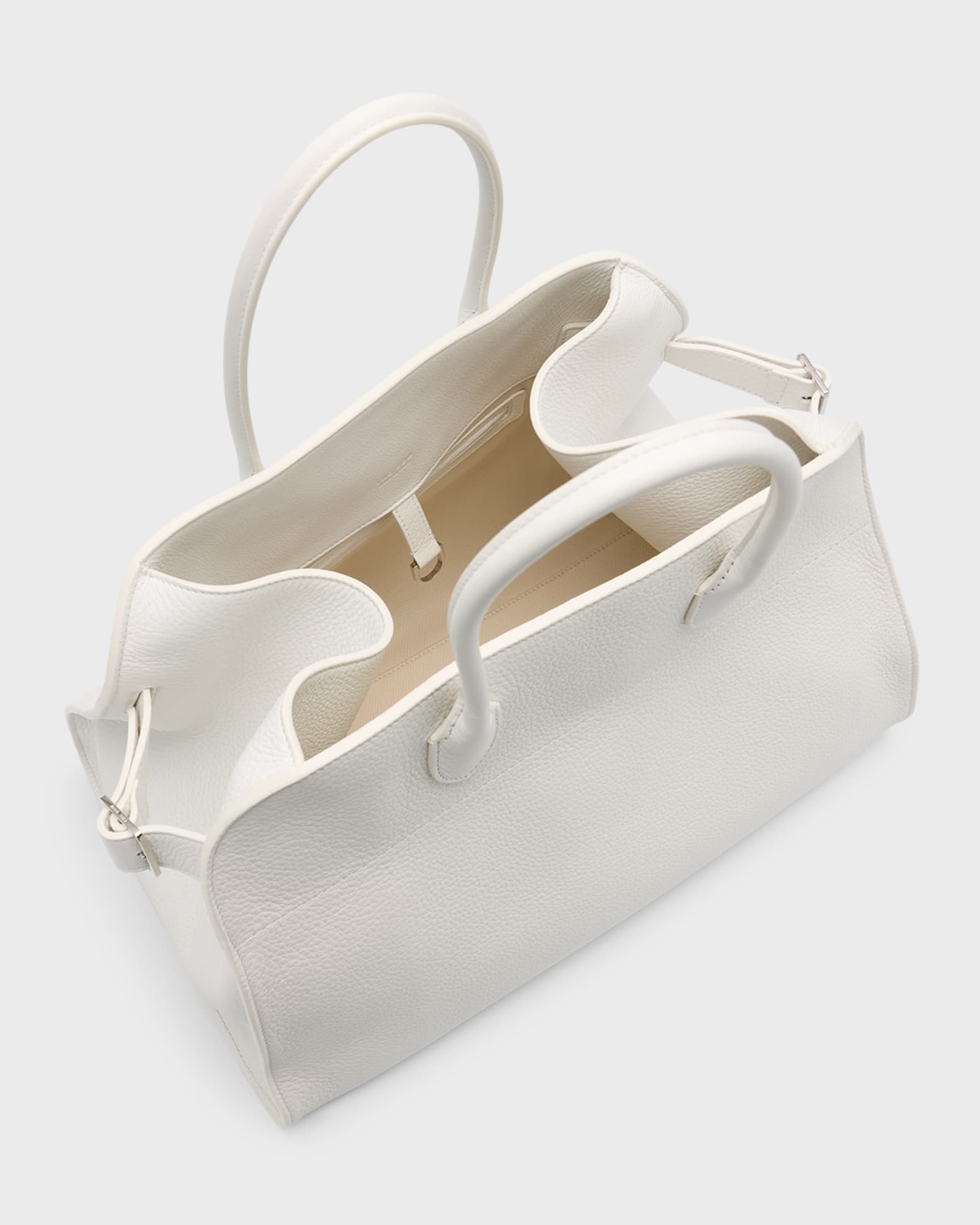 THE ROW Margaux 15 Top-Handle Bag in Grain Leather | Neiman Marcus