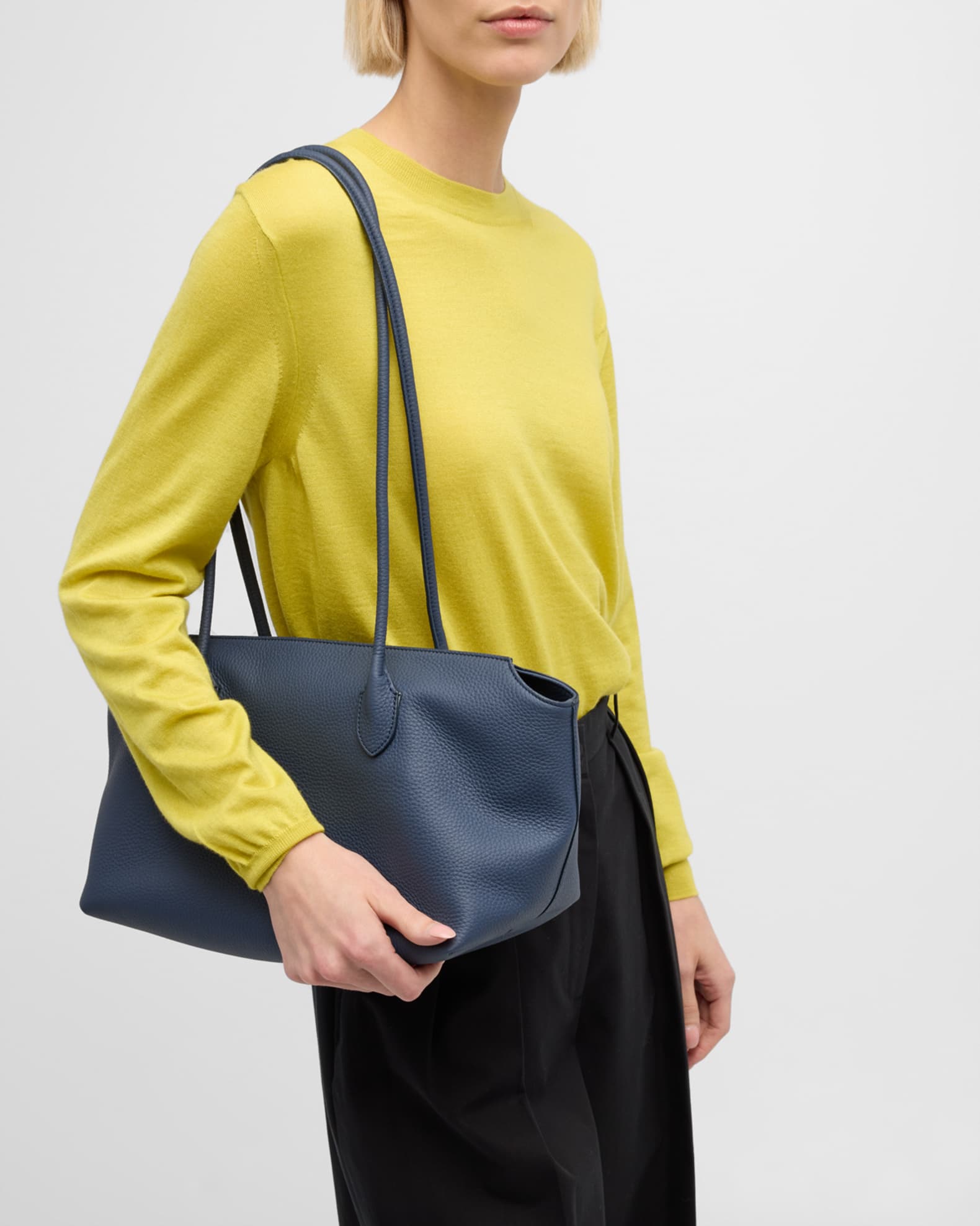 THE ROW Terrasse Shoulder Bag in Grain Leather | Neiman Marcus