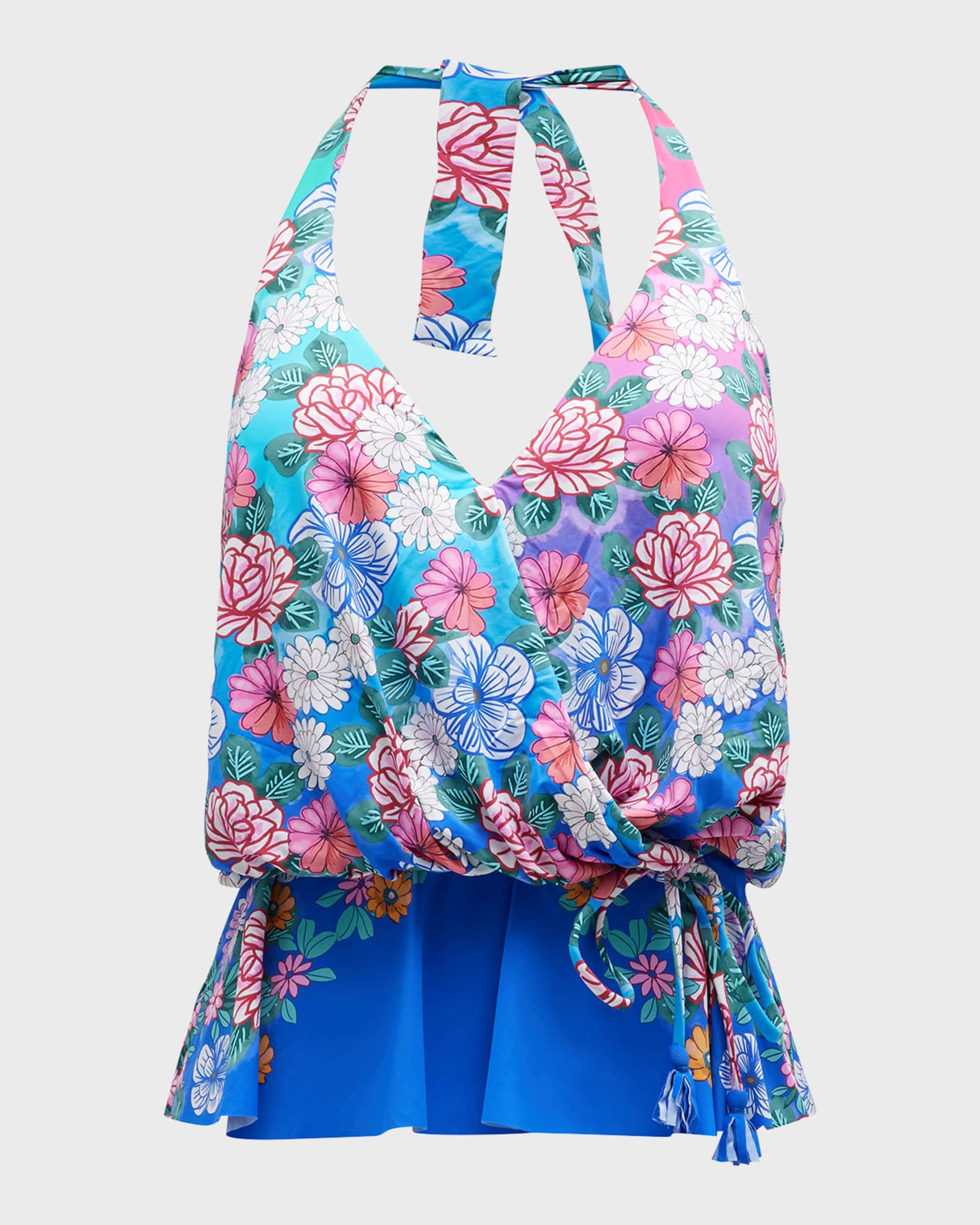 Johnny Was Color Blast Tankini Swim Top Neiman Marcus