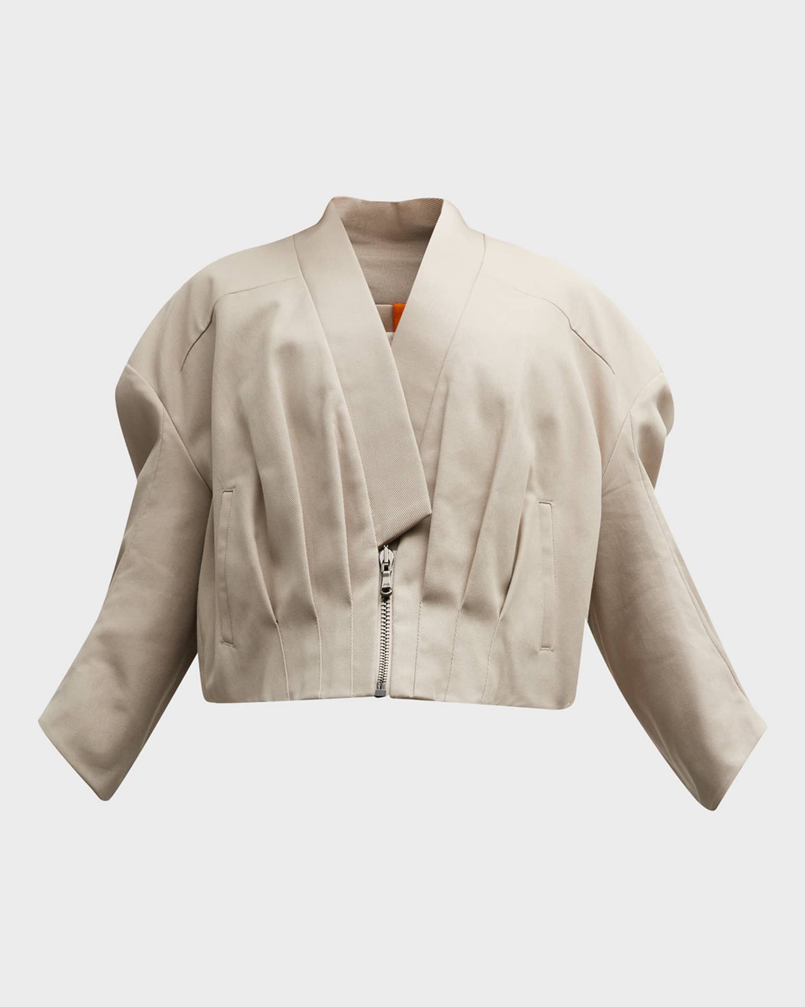 Bach Mai Sculpted Back Bomber Jacket | Neiman Marcus
