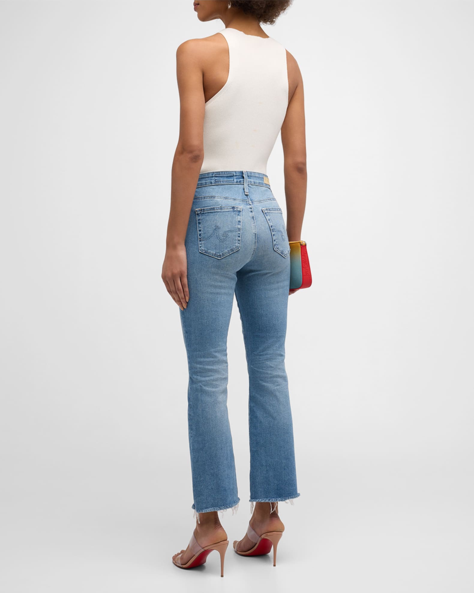 AG Jeans Farrah Cropped Bootcut Jeans | Neiman Marcus