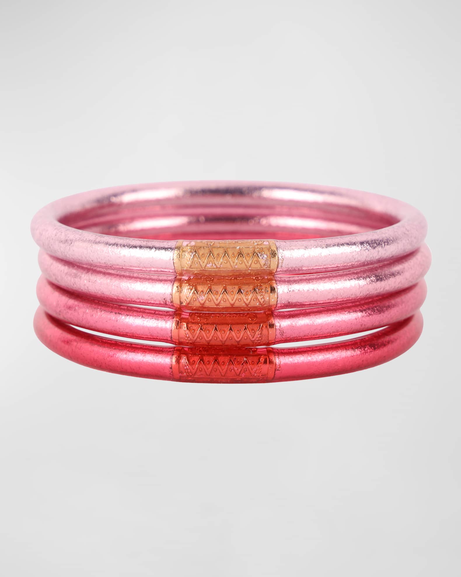 BuDhaGirl Carousel Pink All Weather Bangles | Neiman Marcus
