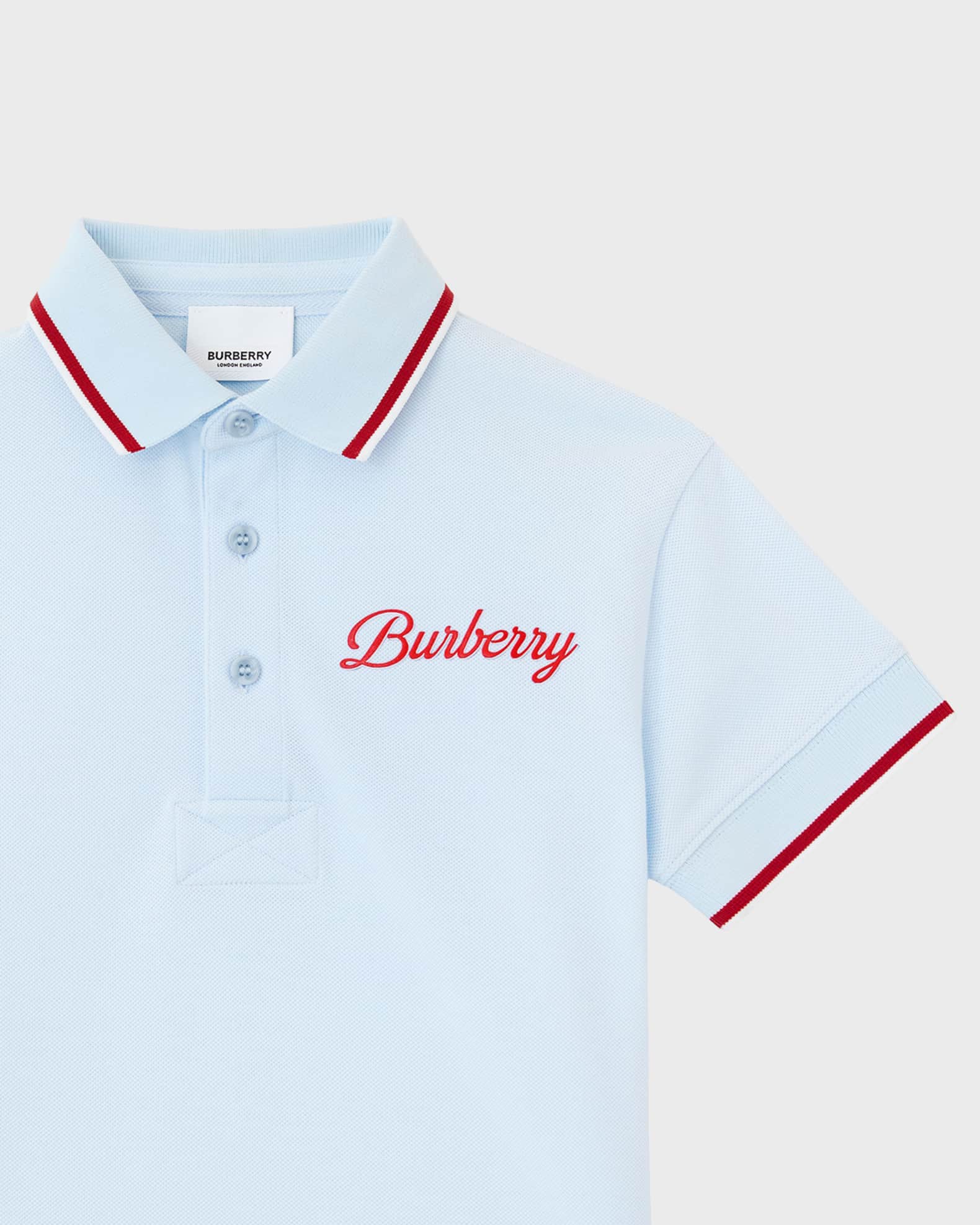 Boy's Langton Script Logo-Print Polo Shirts | Neiman Marcus