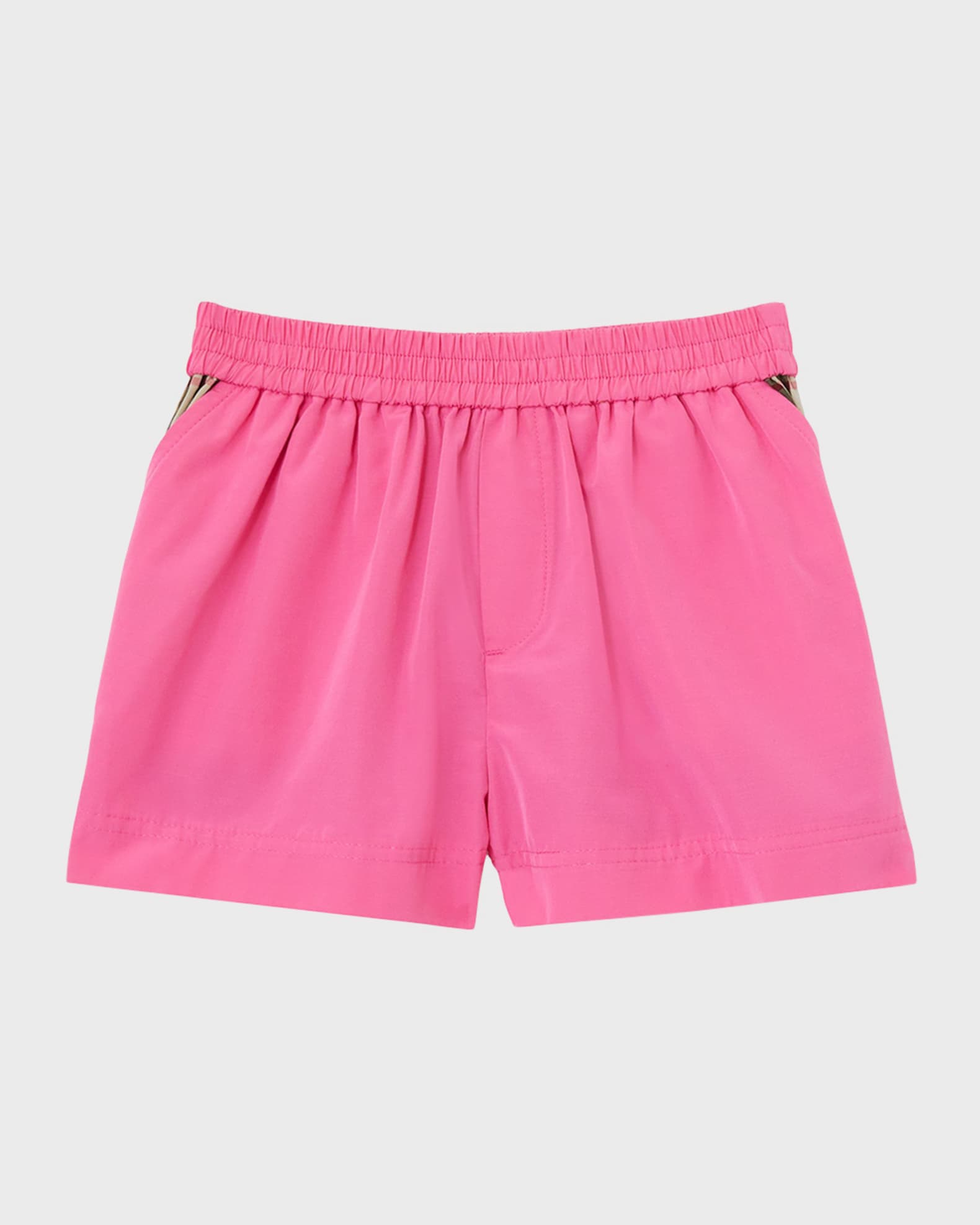 Burberry Girl's Aimee Bicolor Check-Print Shorts, Size 3-14 | Neiman Marcus