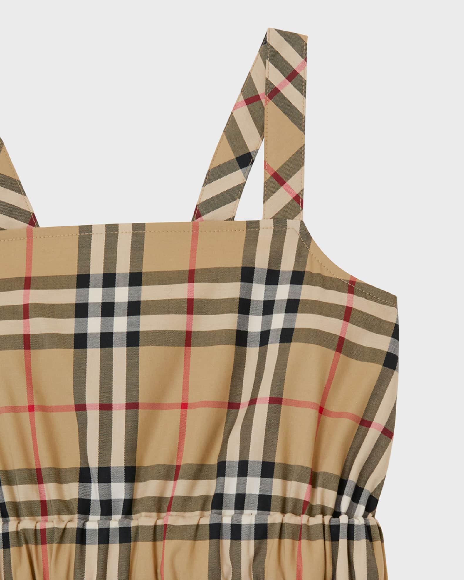 Girl's Sigourney Vintage Check-Print Dresses | Neiman Marcus