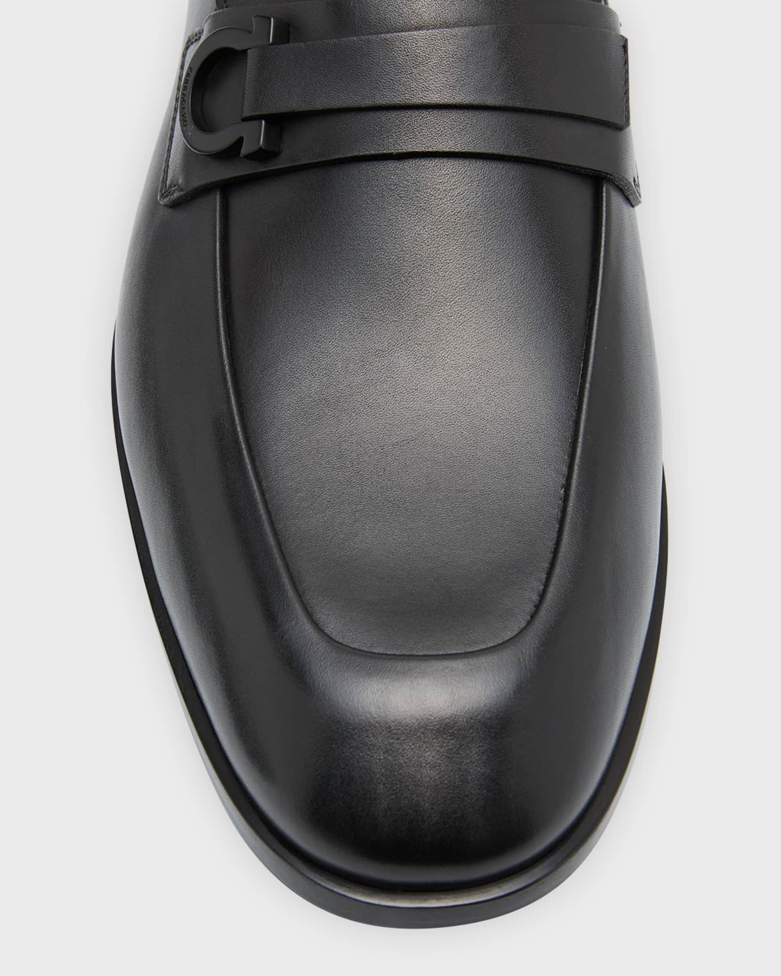 Ferragamo Men's Florio Gancio Bit Loafers | Neiman Marcus