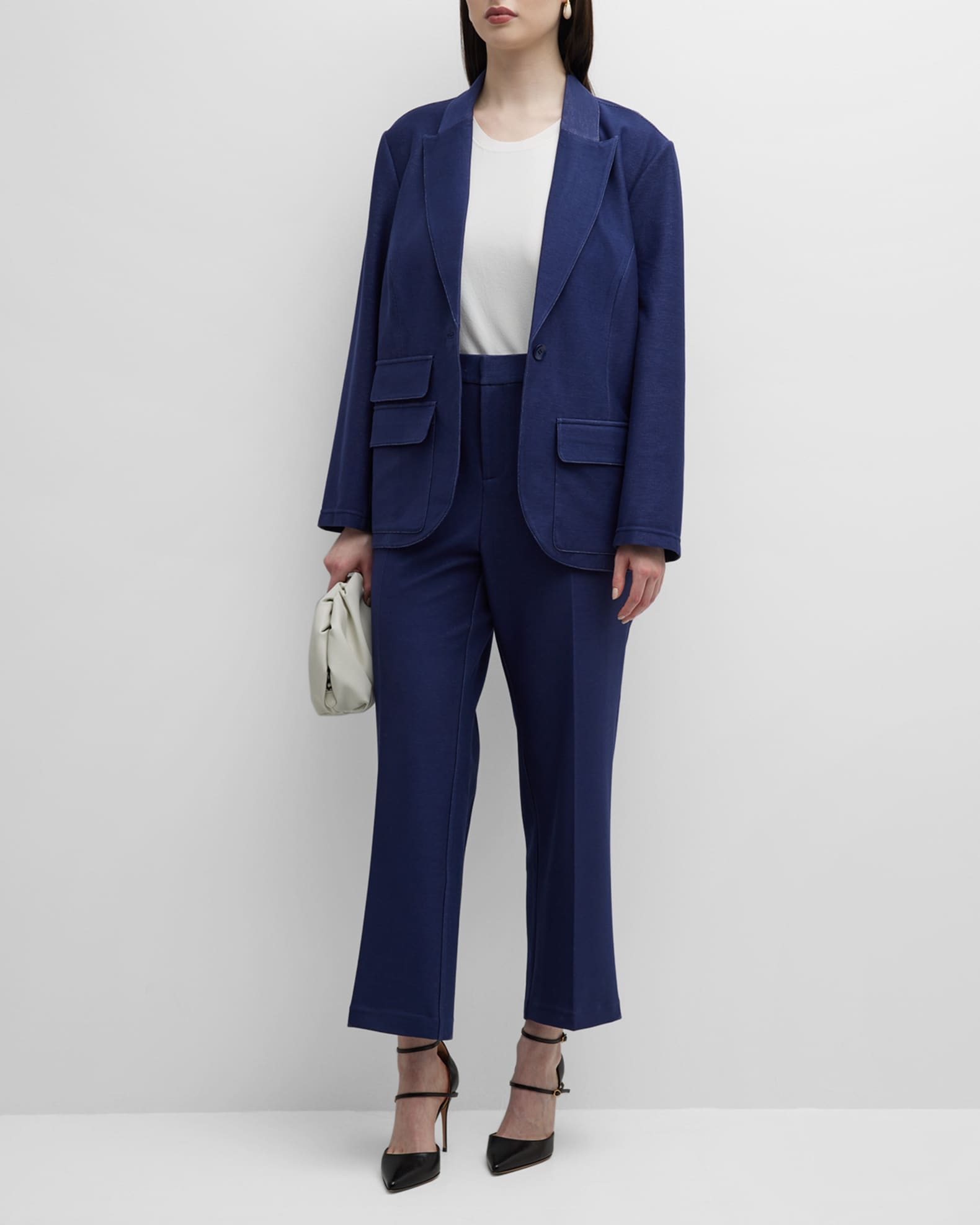 CAPSULE 121 Plus Size The Aluda Cropped High-Rise Pants | Neiman Marcus