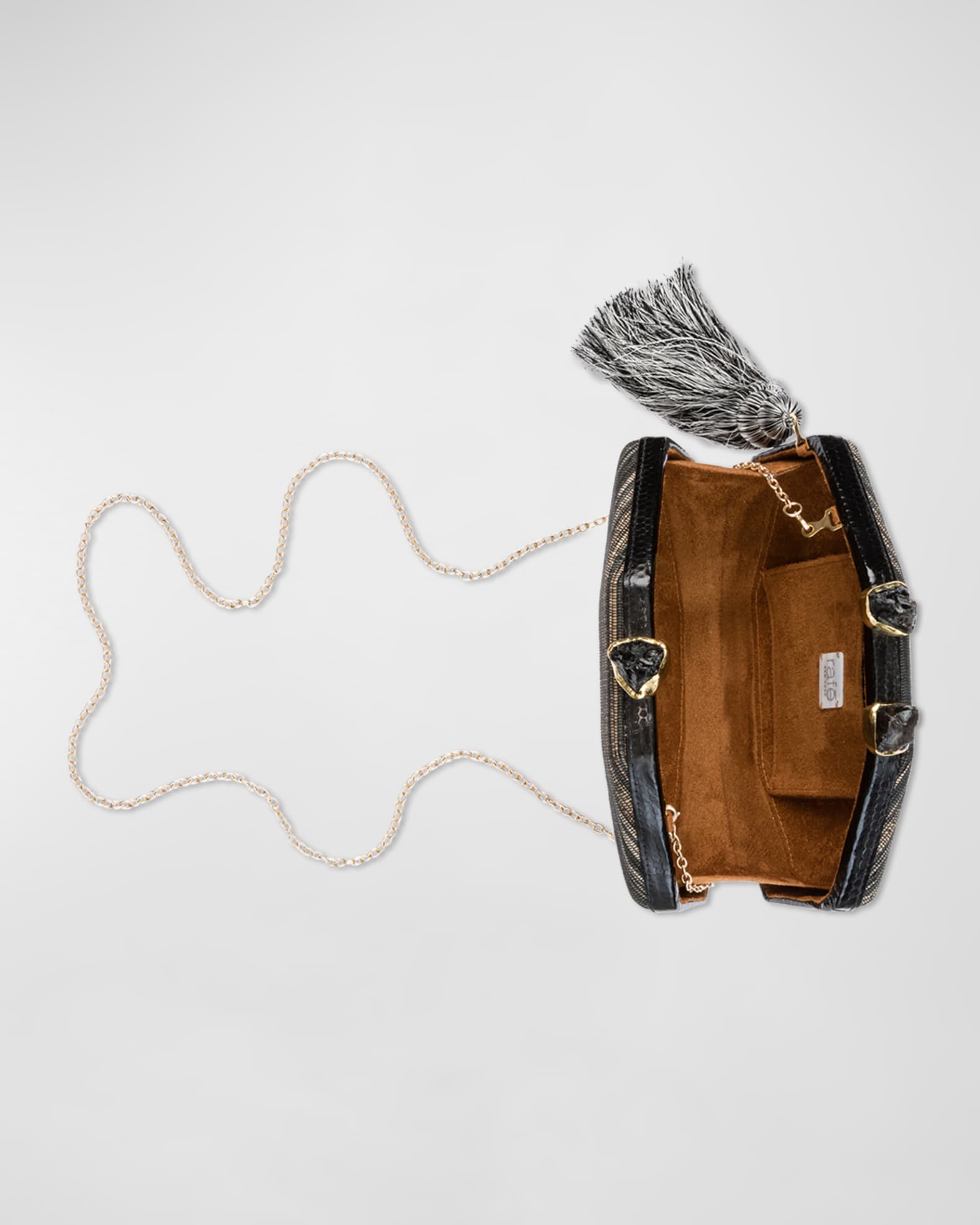 Rafe Sofia Multicolor Straw Clutch Bag | Neiman Marcus