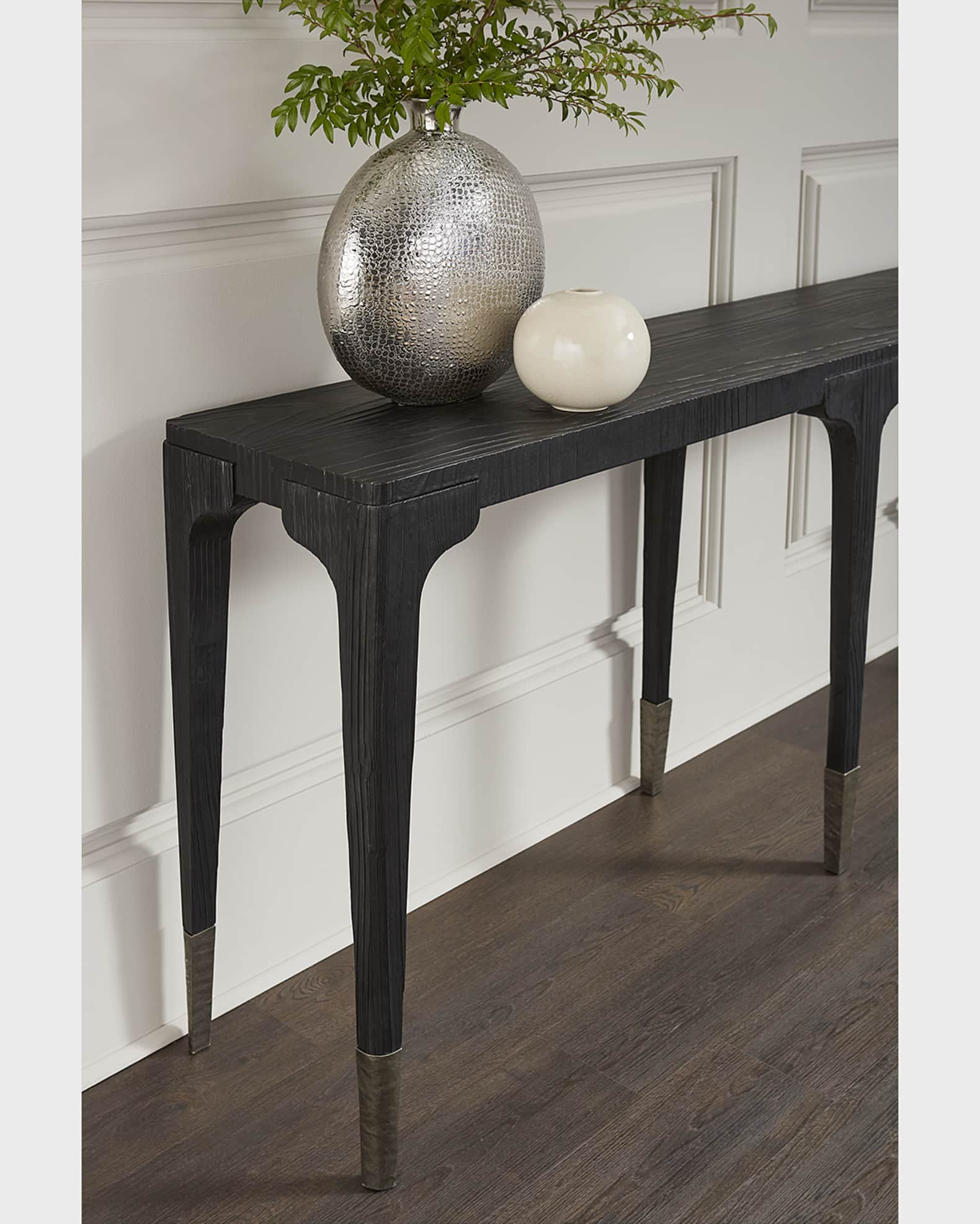 Hooker Furniture Chapman Shou Sugi Ban Console Table | Neiman Marcus