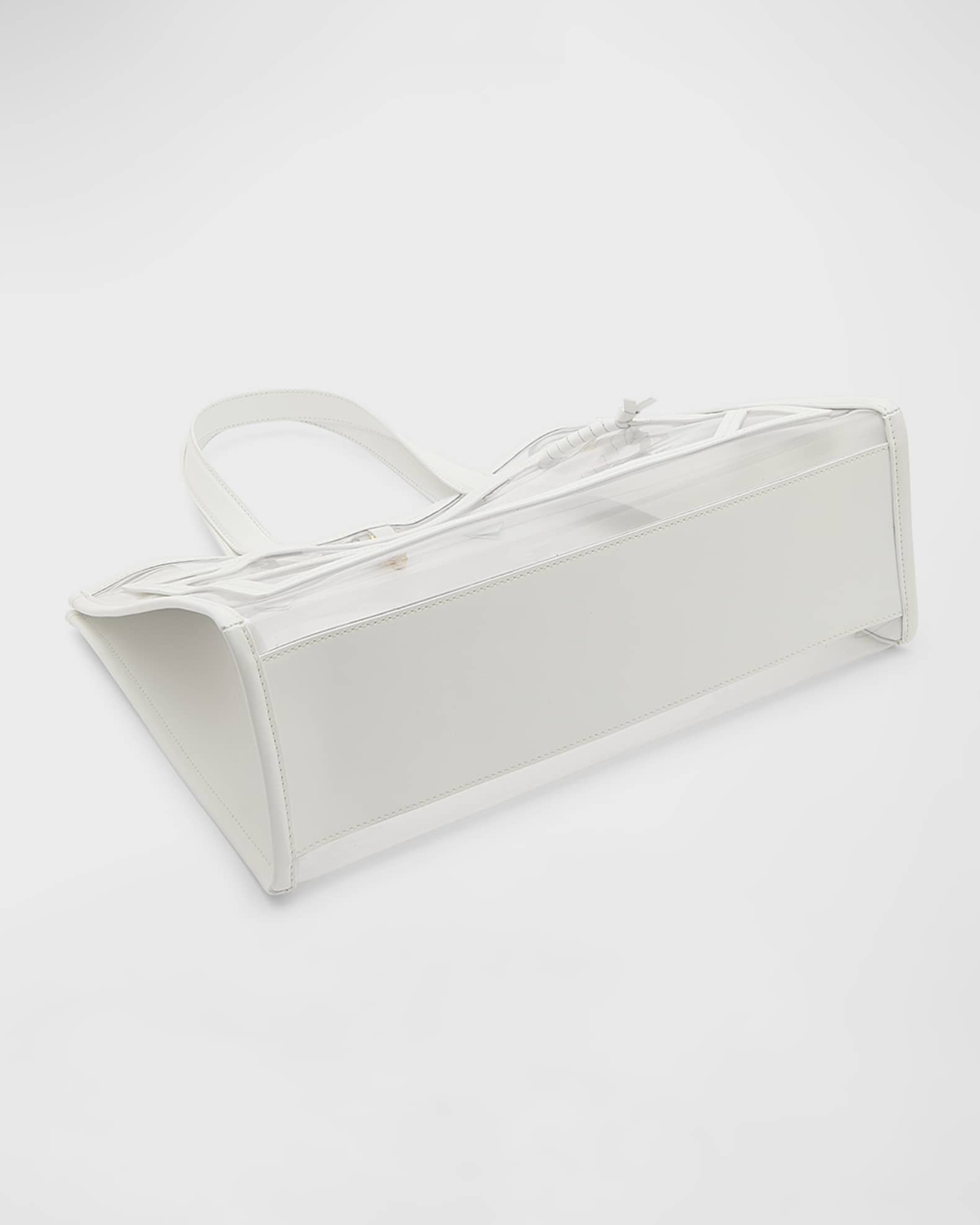 Balmain B Army Medium Clear Shopper Tote Bag | Neiman Marcus