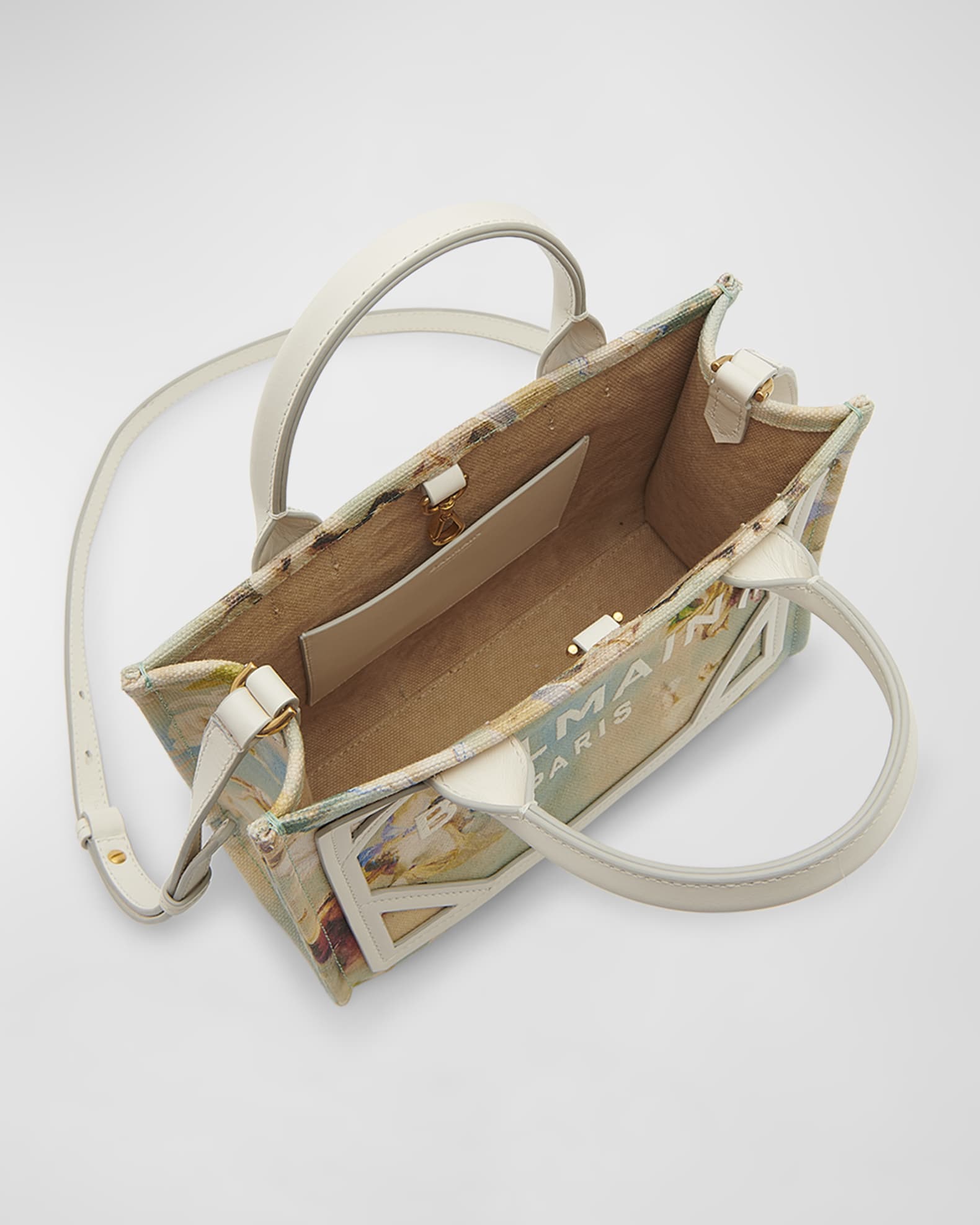 Balmain B Army Small Sky-Print Shopper Tote Bag | Neiman Marcus