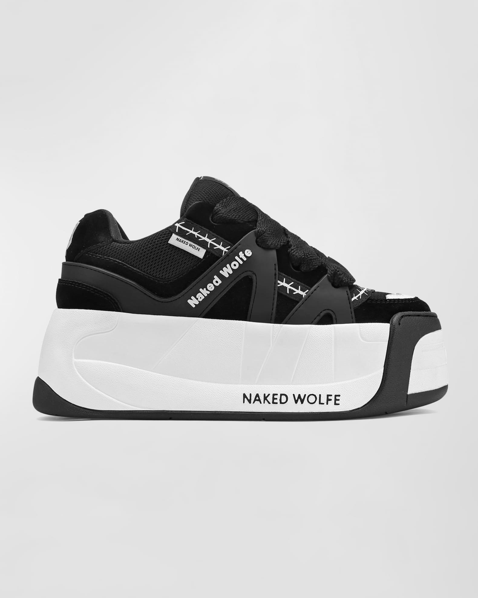 Naked Wolfe Slider Low-Top Platform Skate Sneakers | Neiman Marcus