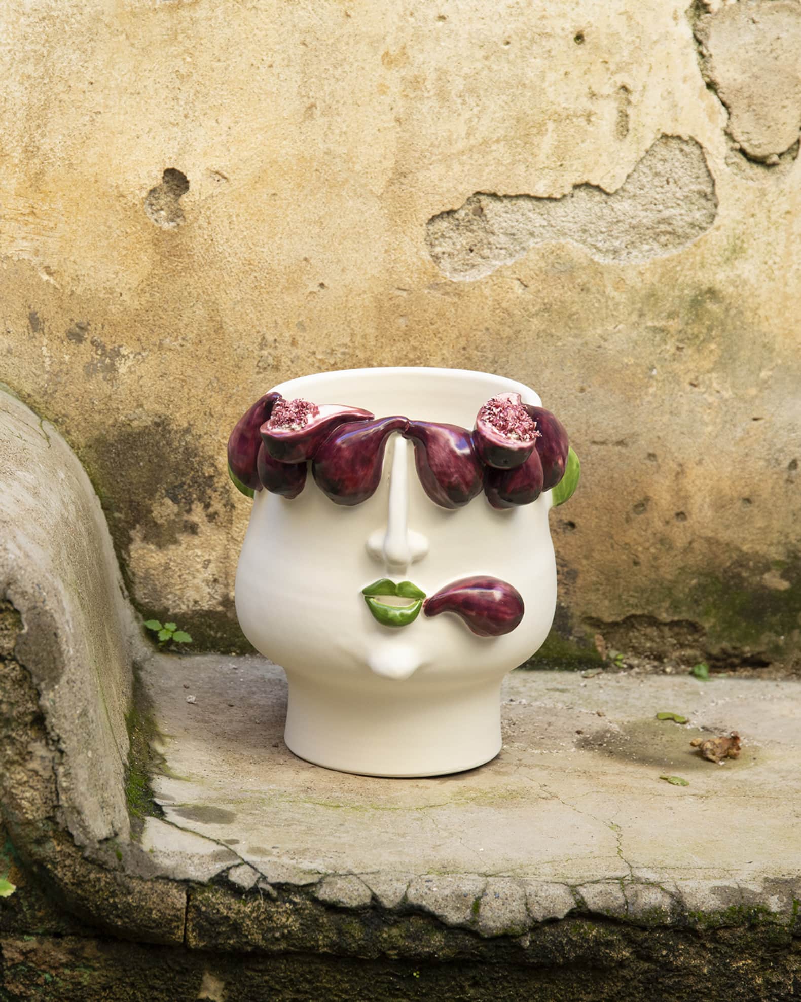 Patrizia Italiano La Ficazzana Seller of Figs Medium Head Vase | Neiman ...