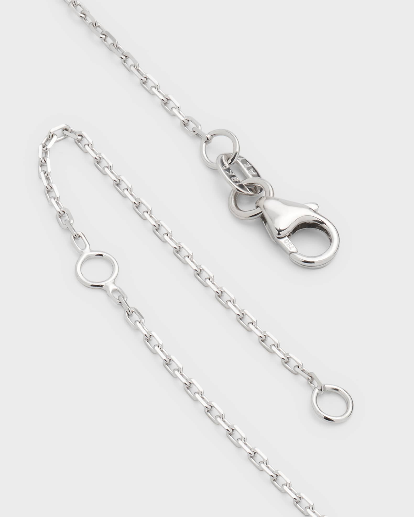 Neiman Marcus Diamonds 18K White Gold Diamond Flower Station Necklace ...