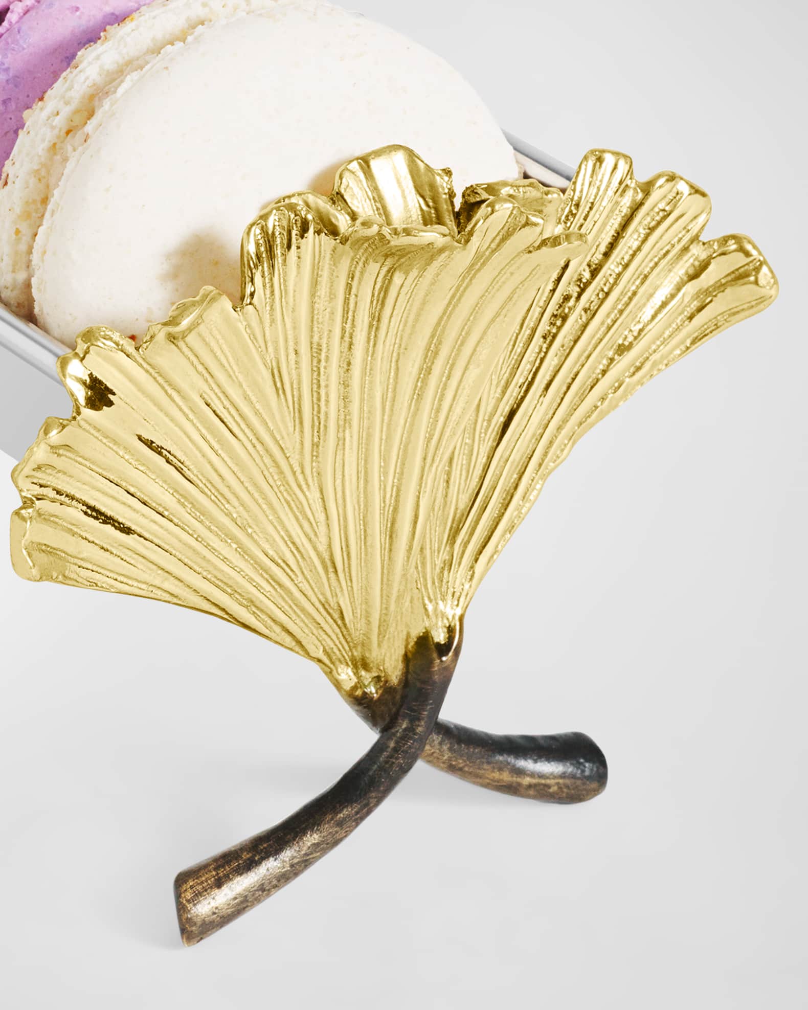 Joy Macarons x Michael Aram Macaron Assortment with Golden Ginkgo ...