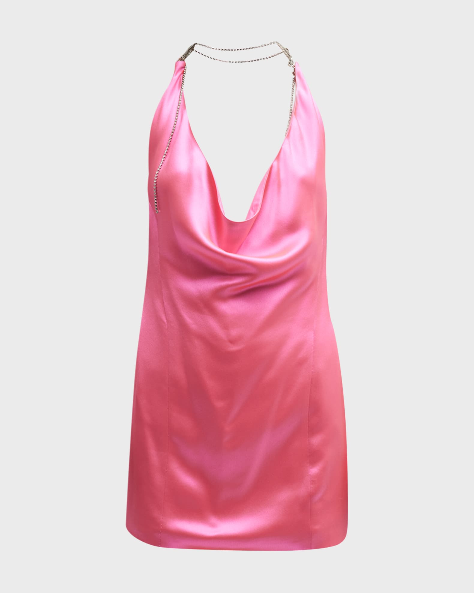 Retrofete Francesca Crystal-Strap Open-Back Halter Mini Dress | Neiman ...