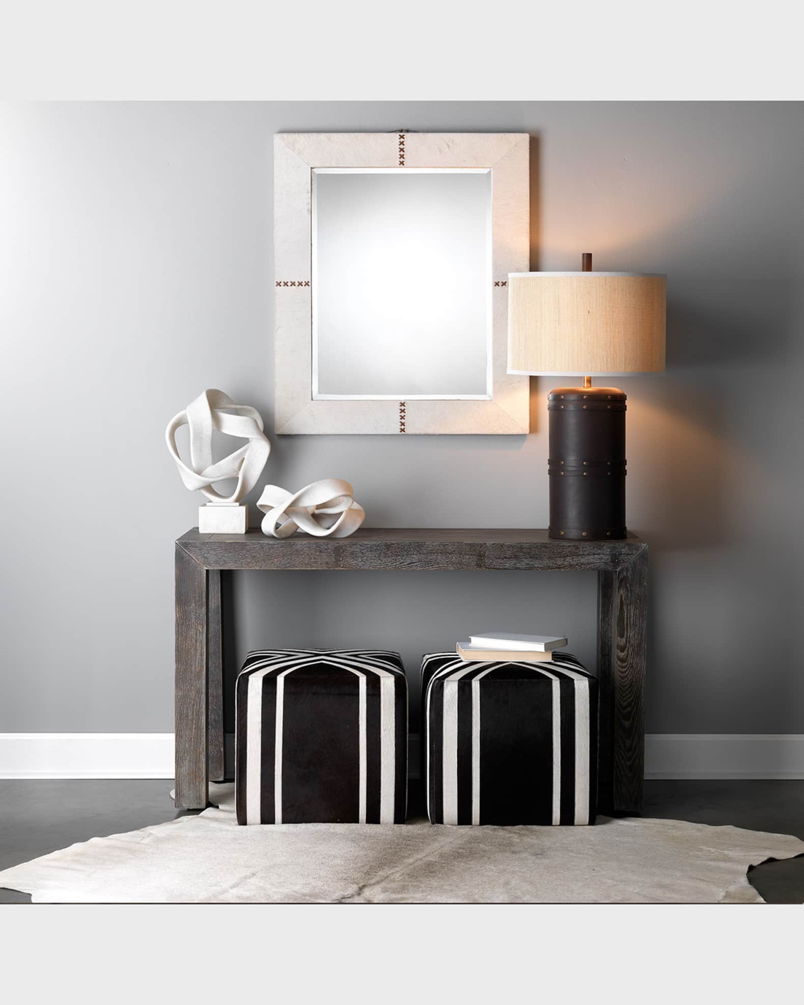 Jamie Young Nantucket Criss-Cross Ottoman | Neiman Marcus