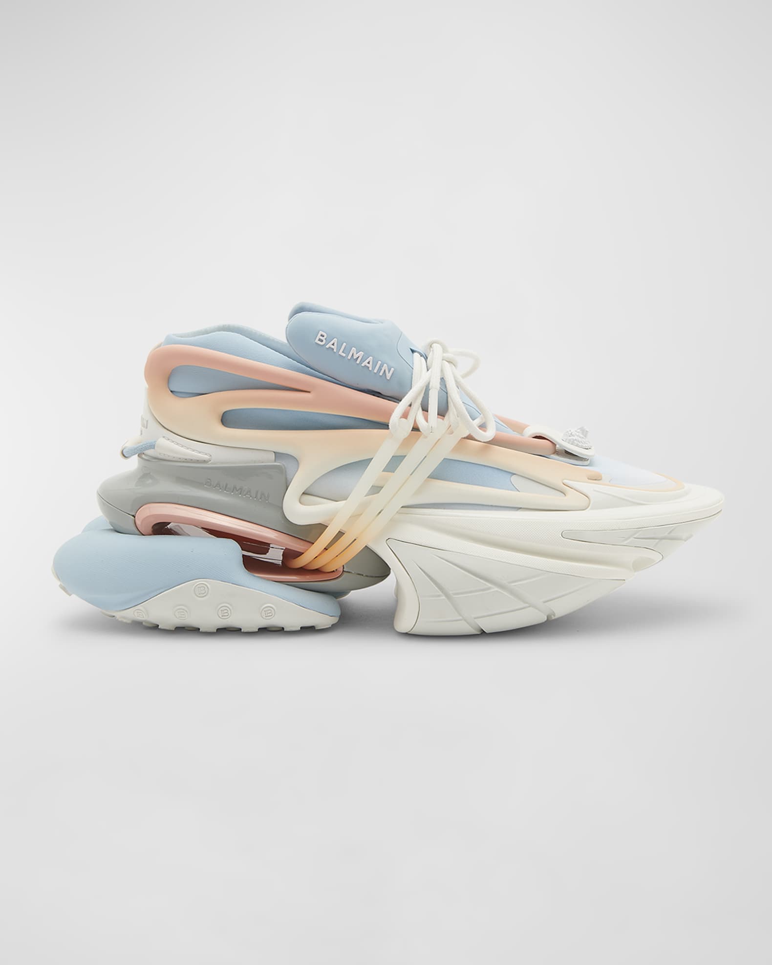 Balmain Unicorn Multicolored Chunky Sneakers | Neiman Marcus