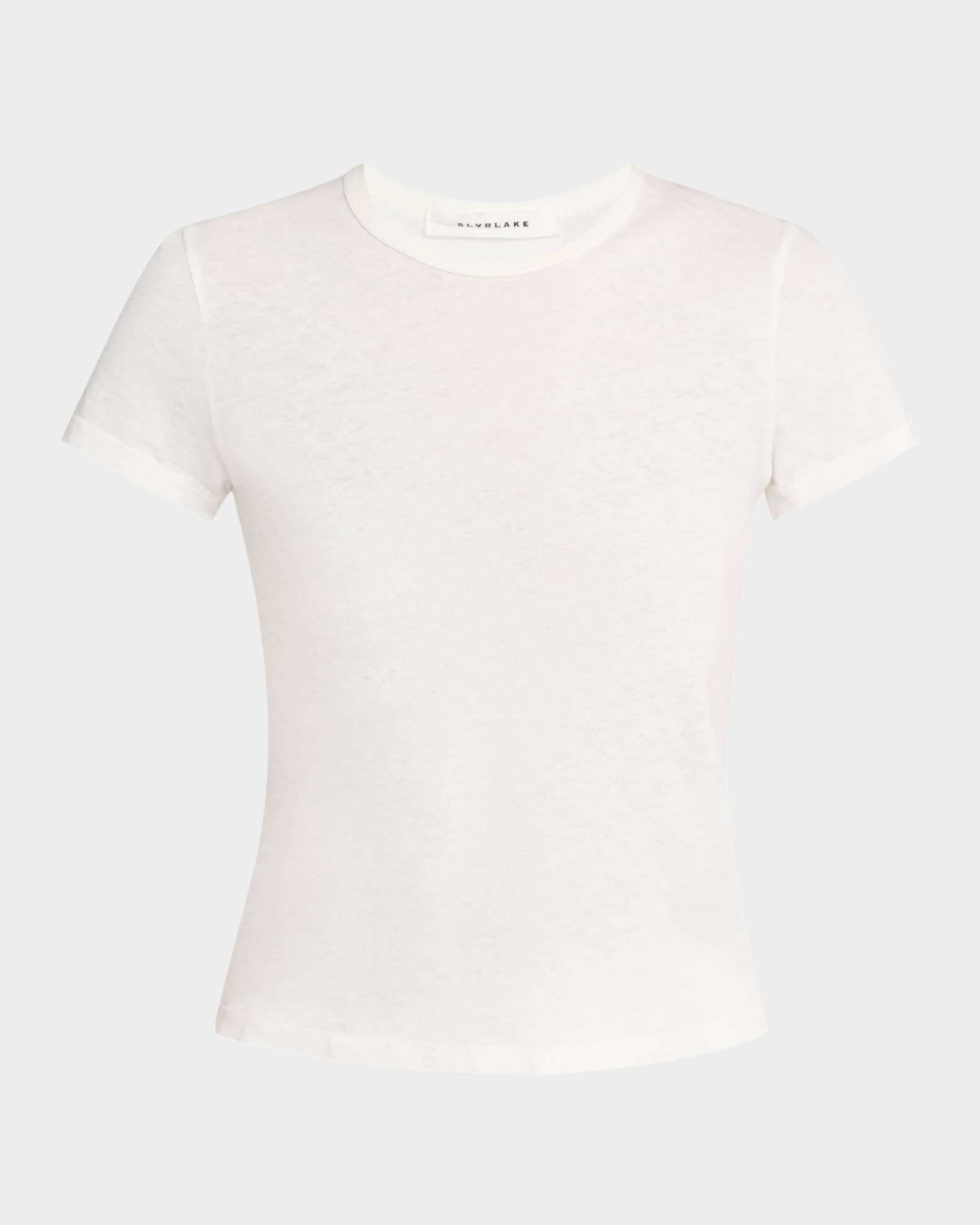 Fitted Cropped Baby Tee | Neiman Marcus