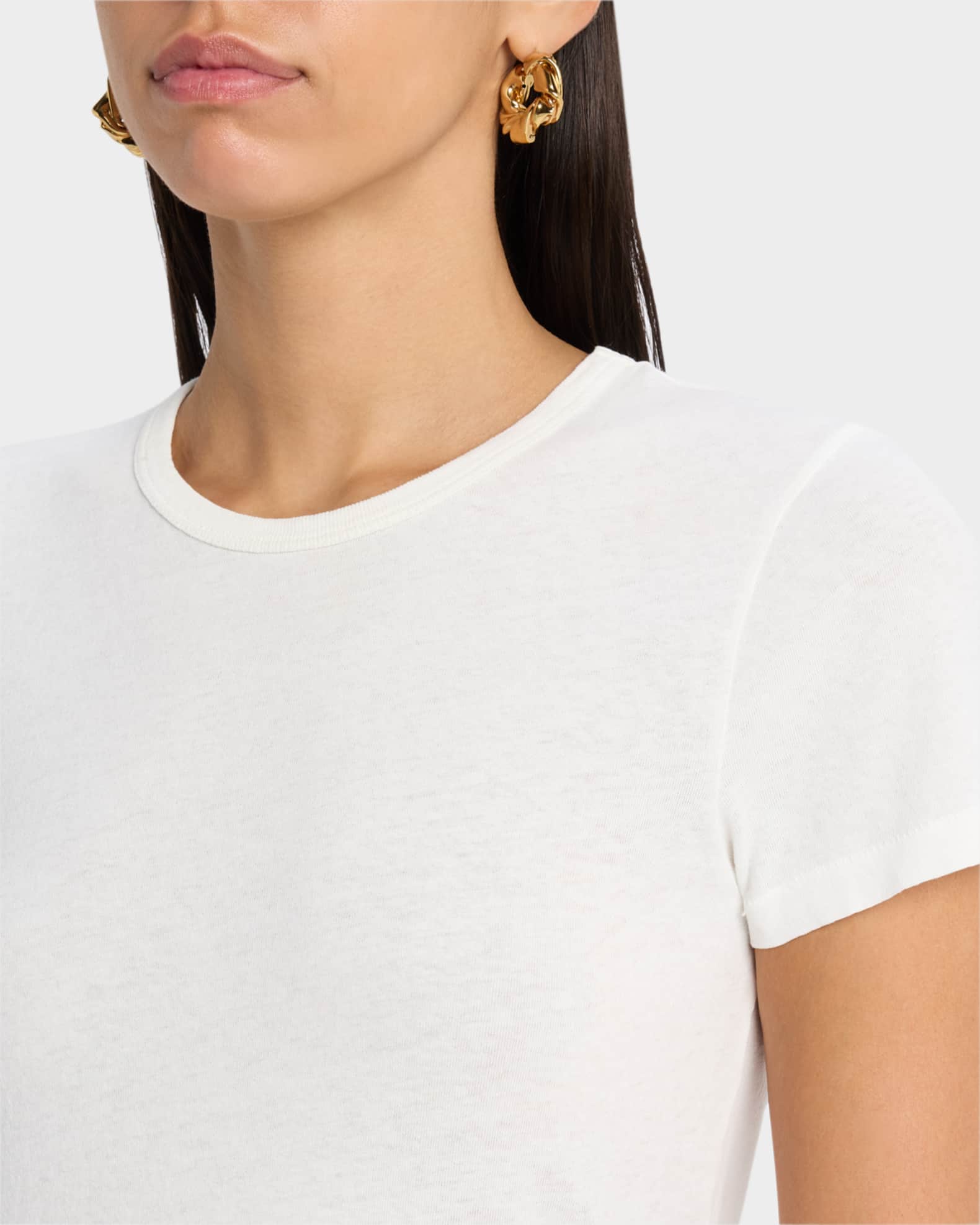 Fitted Cropped Baby Tee | Neiman Marcus