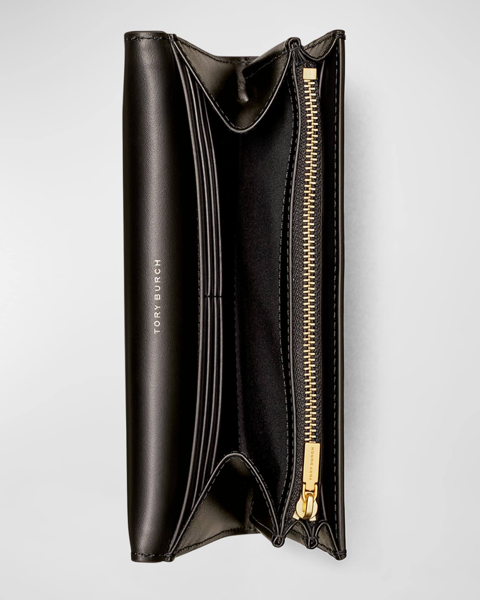 Tory Burch Eleanor Envelope Flap Leather Wallet | Neiman Marcus