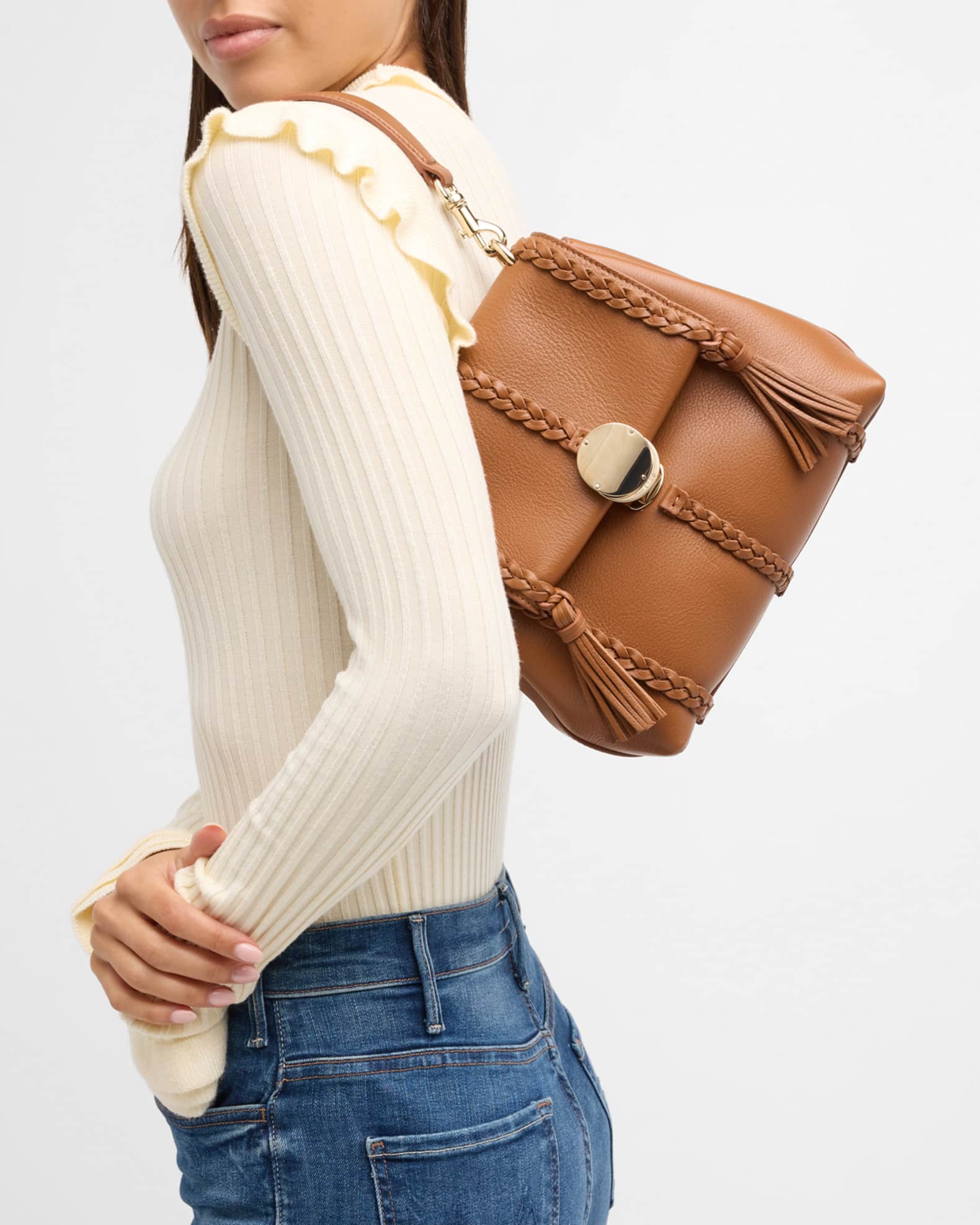 Chloe Penelope Small Top-Handle Bag in Smooth Grained Leather | Neiman ...