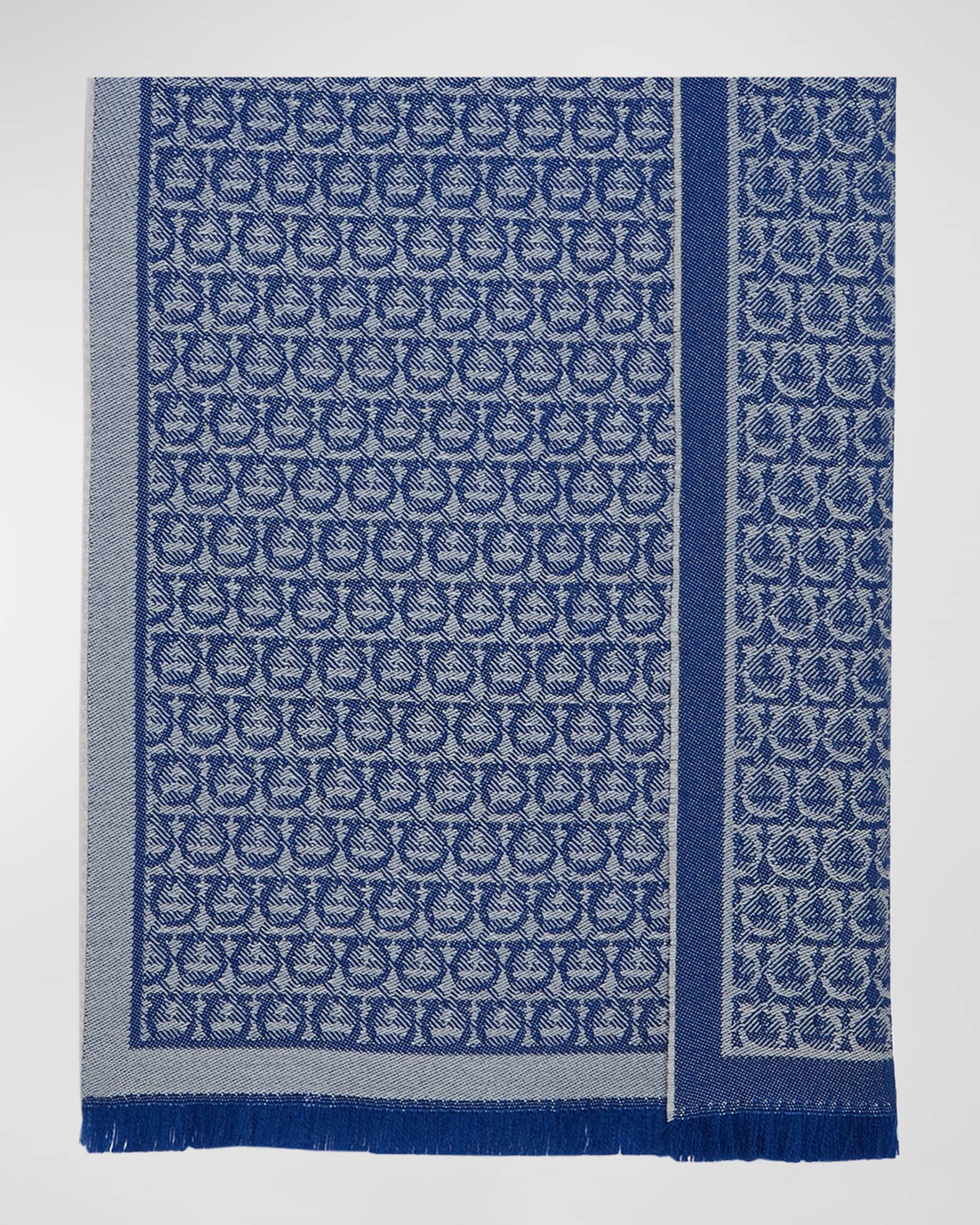Ferragamo SR The Gancini Wool Scarf | Neiman Marcus