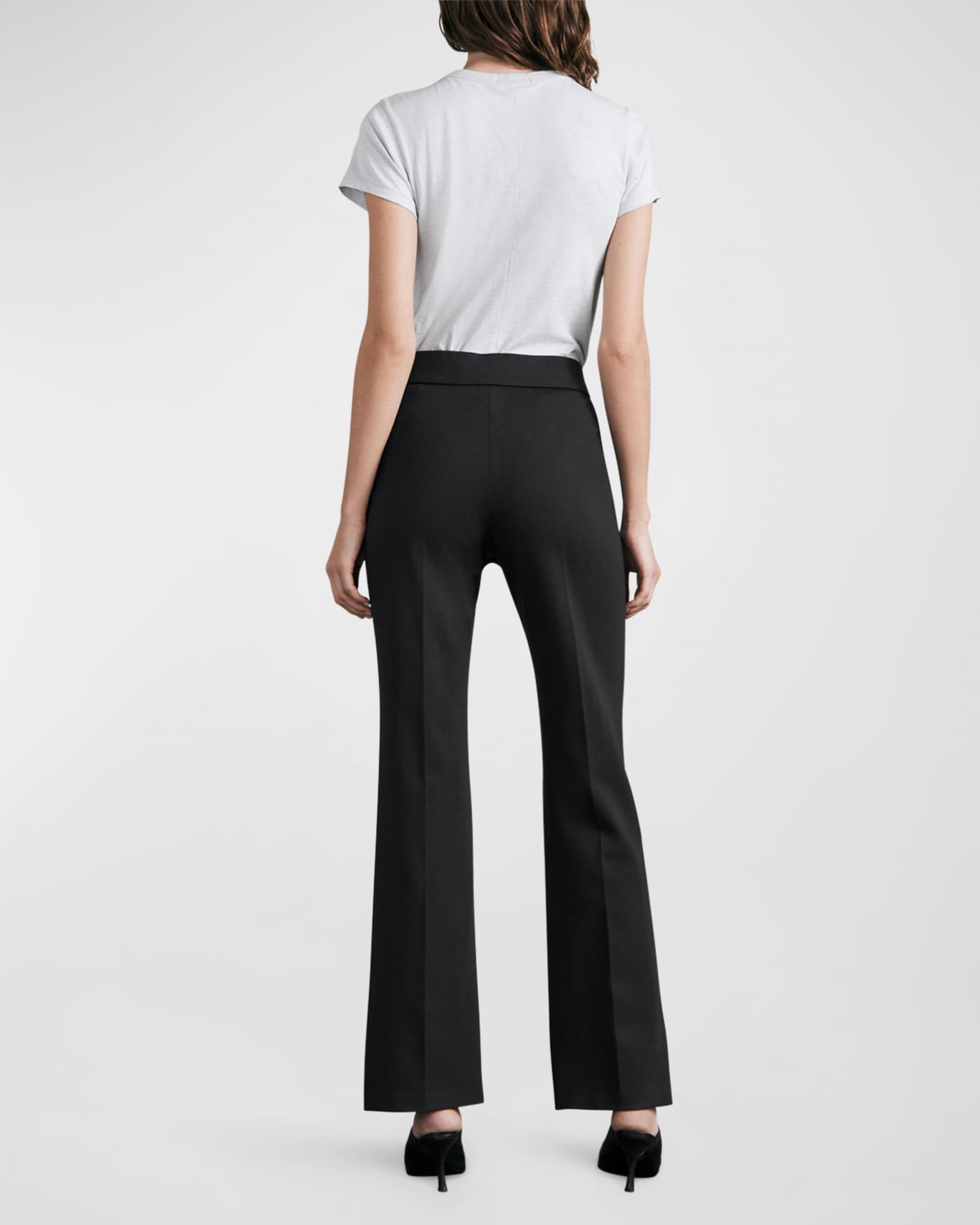 Rag & Bone Irina Slim Flared Pull-On Pants | Neiman Marcus