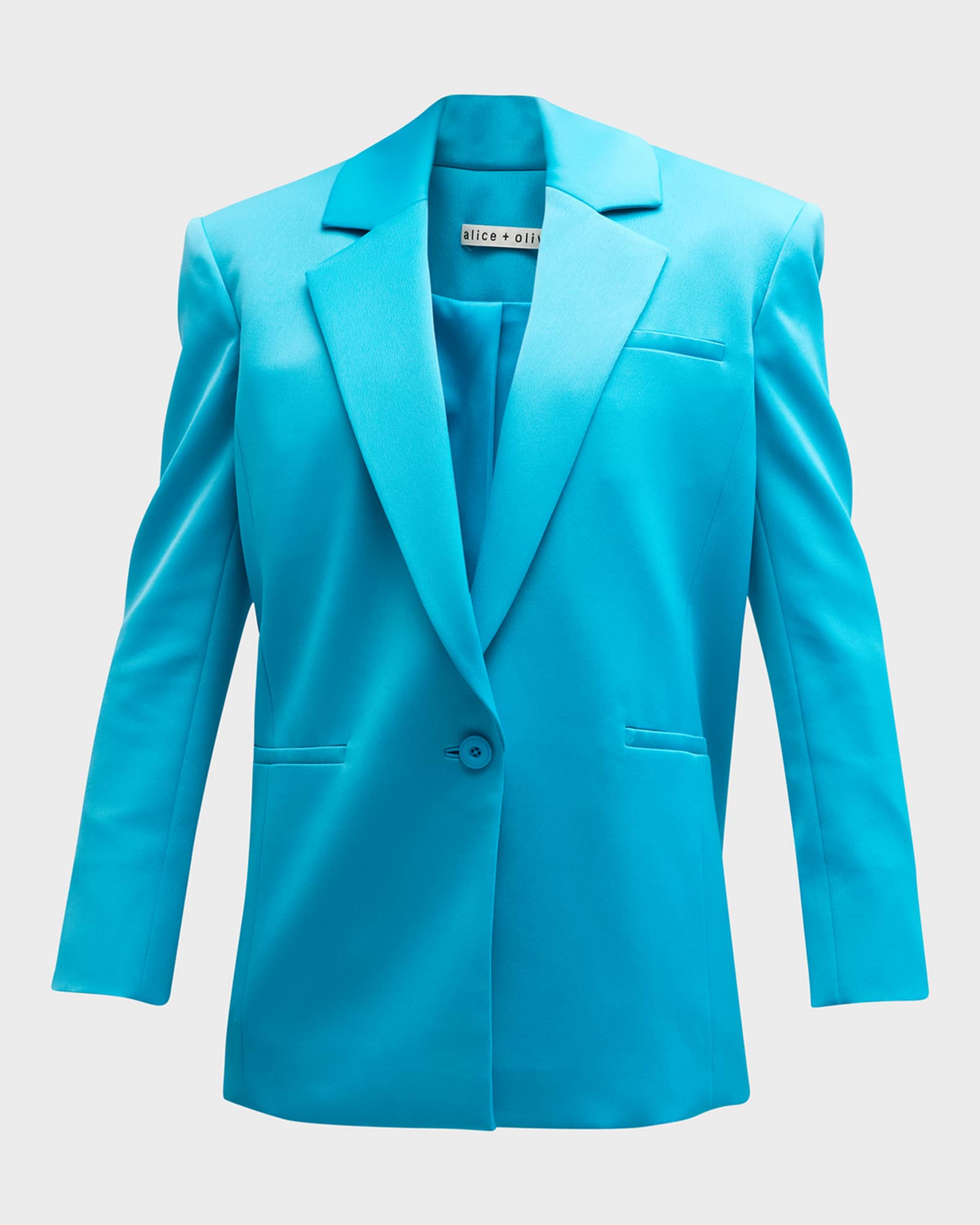 Alice + Olivia Shan Strong Shoulder Blazer | Neiman Marcus