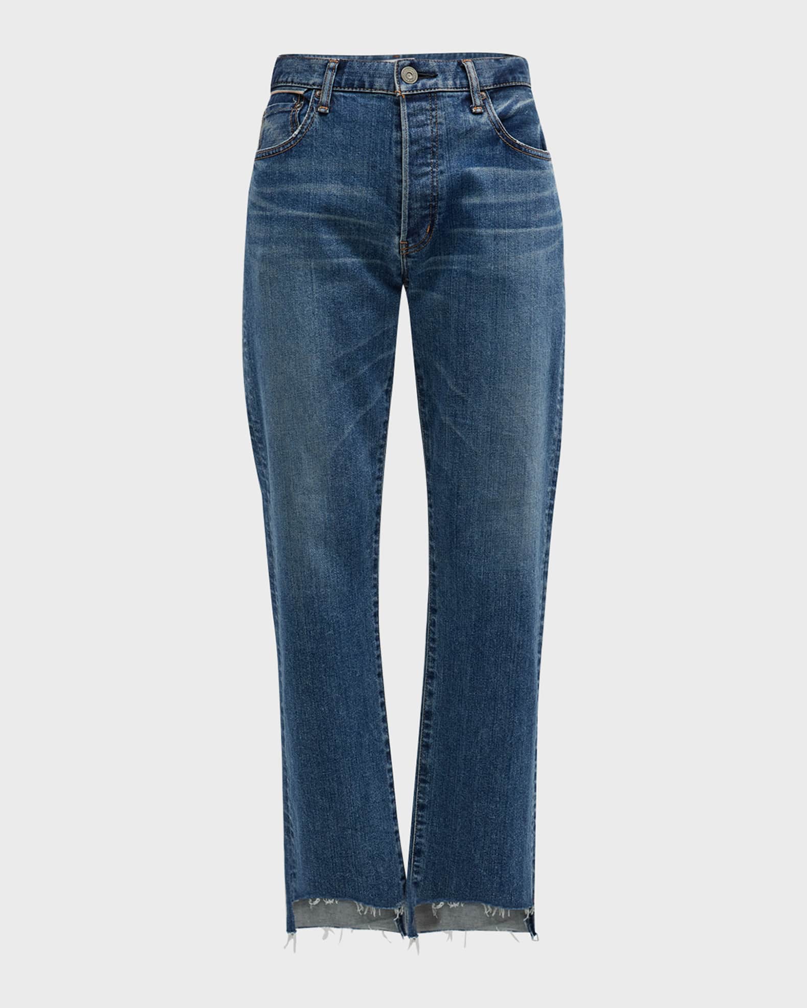 MOUSSY VINTAGE Harris Straight Step Hem Jeans | Neiman Marcus