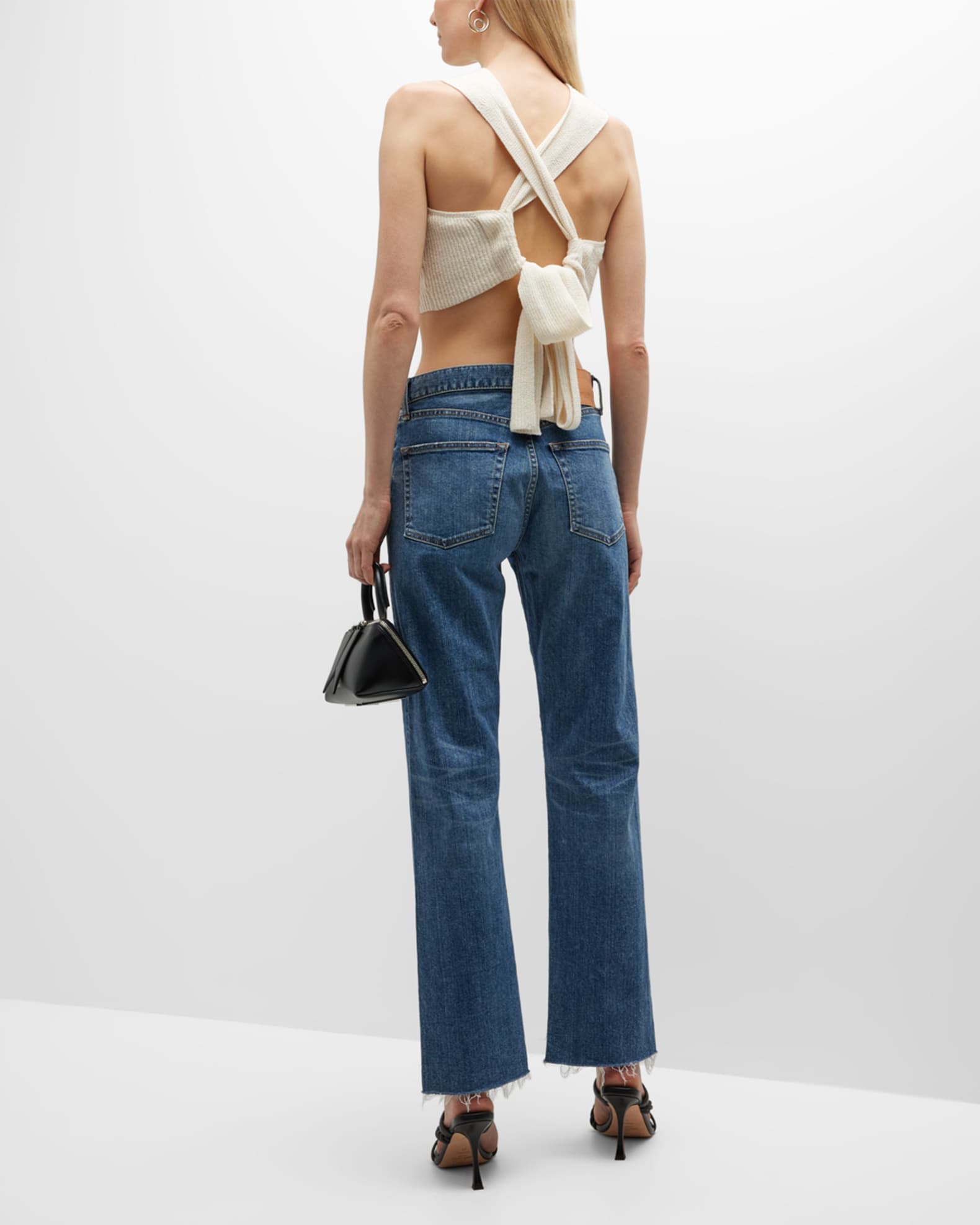 MOUSSY VINTAGE Harris Straight Step Hem Jeans | Neiman Marcus