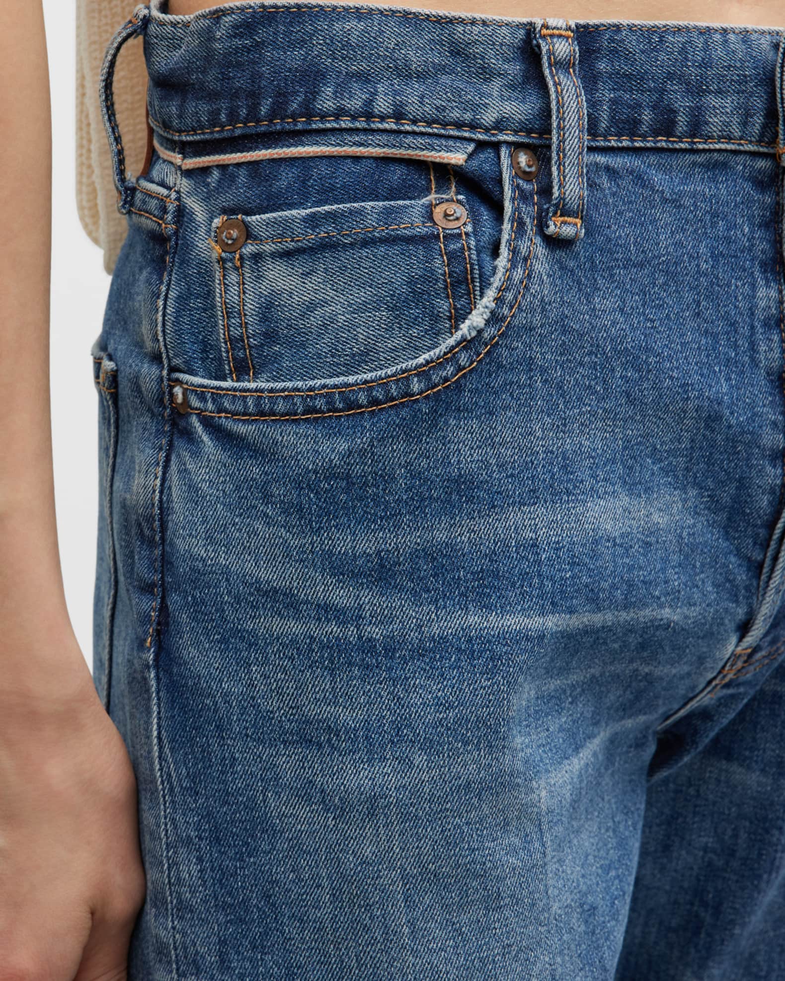 MOUSSY VINTAGE Harris Straight Step Hem Jeans | Neiman Marcus