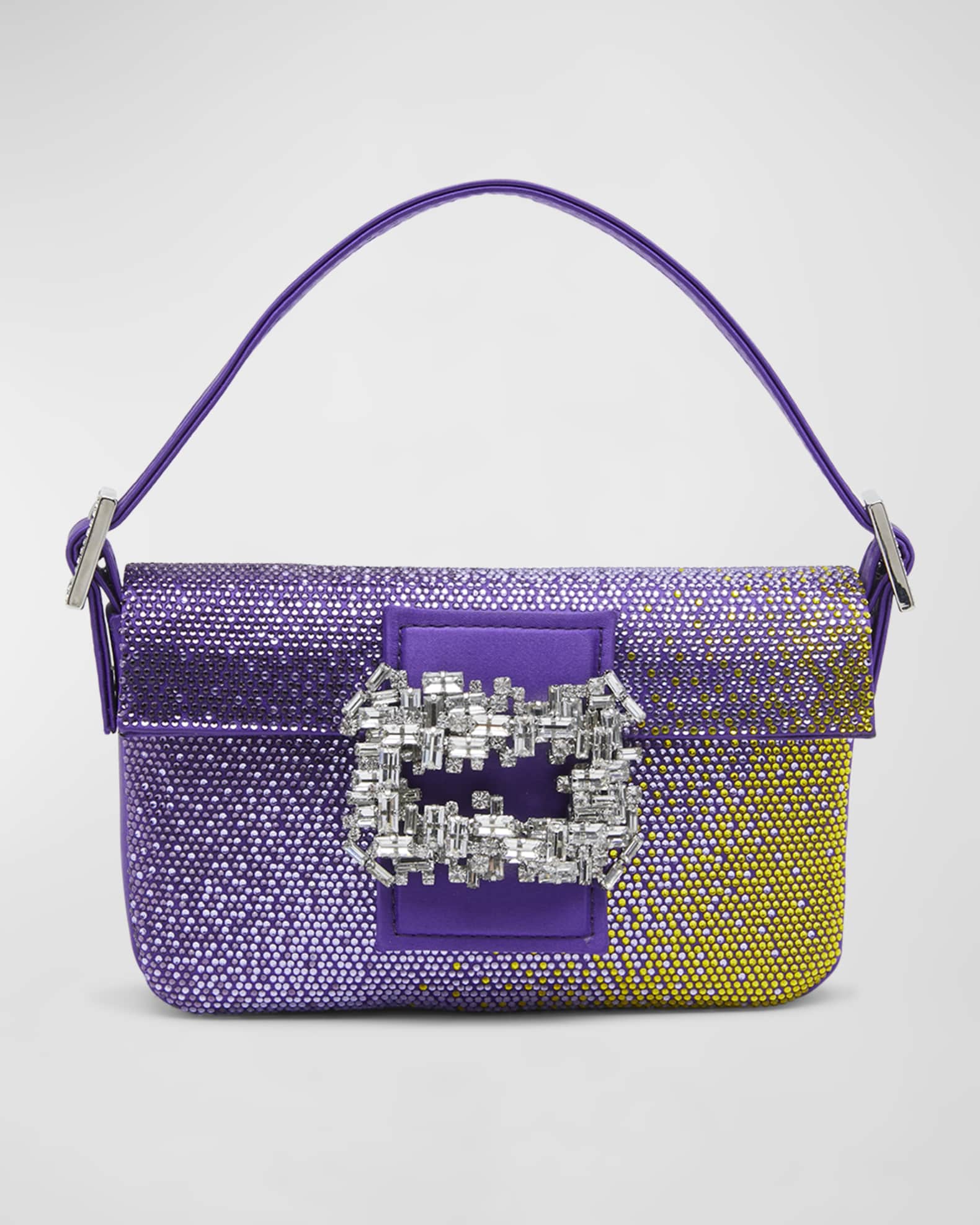 Gedebe Habibi Small Crystal Degrade Shoulder Bag | Neiman Marcus