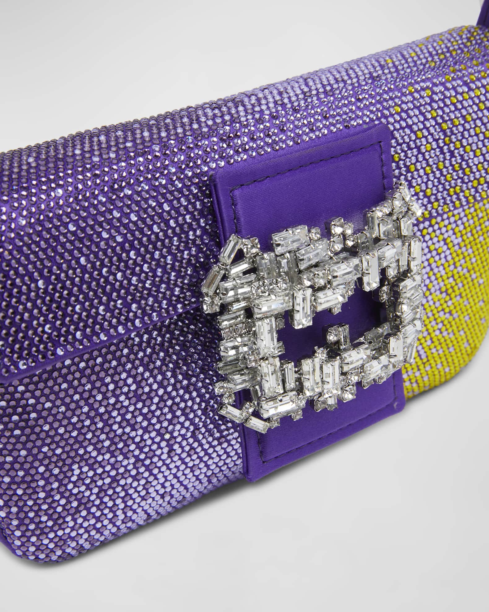 Gedebe Habibi Small Crystal Degrade Shoulder Bag | Neiman Marcus
